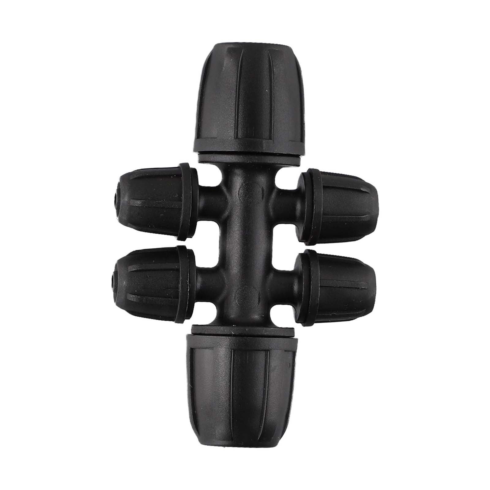 PVC PE Tube Tap Water Splitter Plastic Quick Valve Connector Garden ...