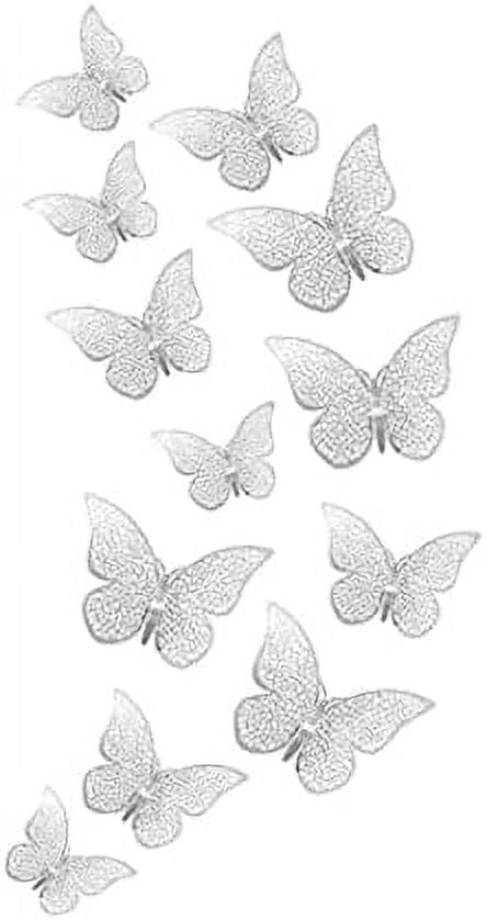 PVC Paper Composite Beautiful Wall Hanging 3D Butterfly With Sticking ...
