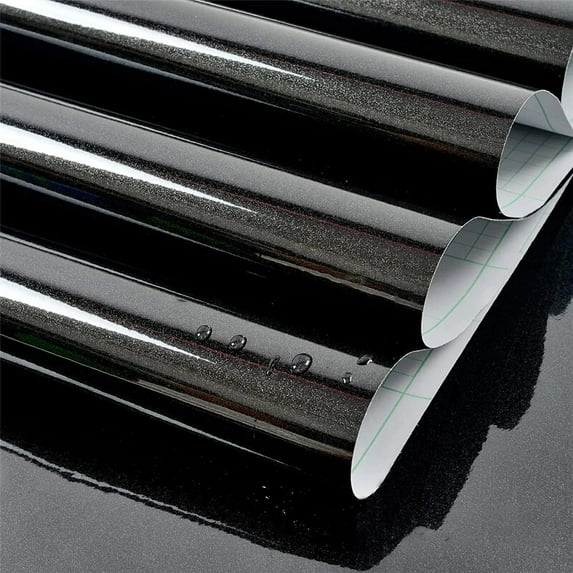 PVC Pearl Film Waterproof Wallpaper Room DIY Self-adhesive Black/White ...