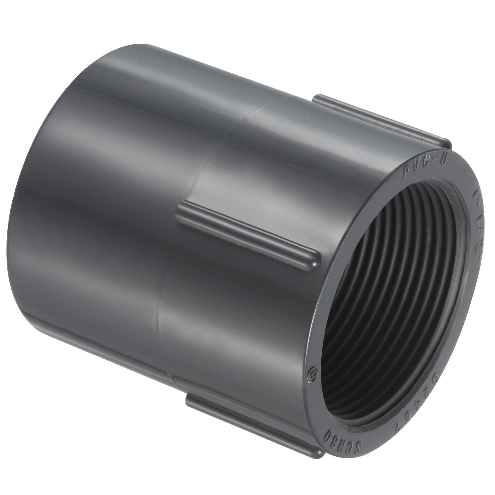 PVC Pipe Fitting 3/2NPT Female Thread 3/2" Socket Straight Connector ...