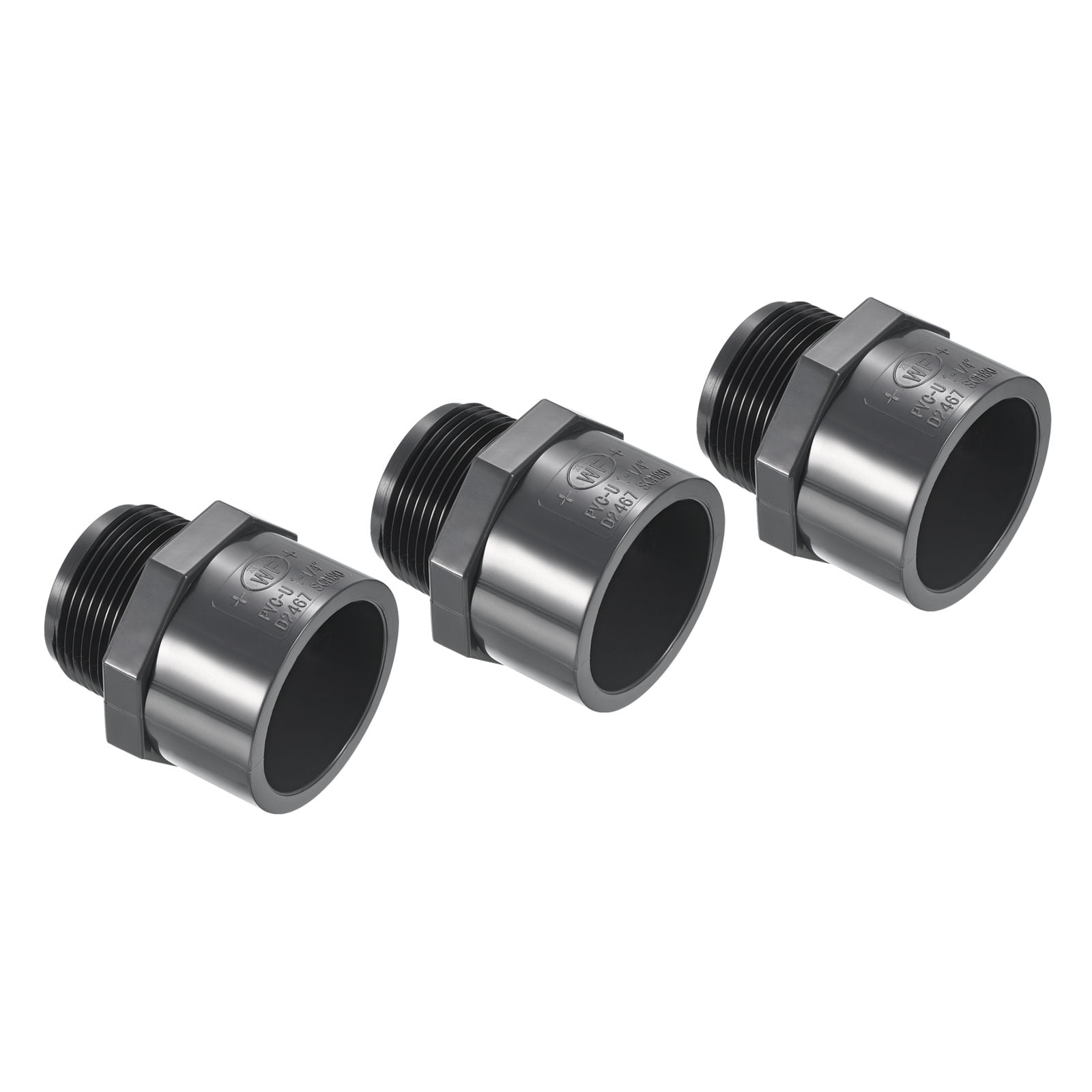 PVC Pipe Fitting 5/4NPT Male Thread 5/4" Socket Straight Connector ...