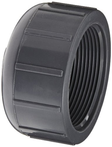PVC Pipe Fitting, Cap, Schedule 80, Gray, 4" NPT Female - Walmart.com