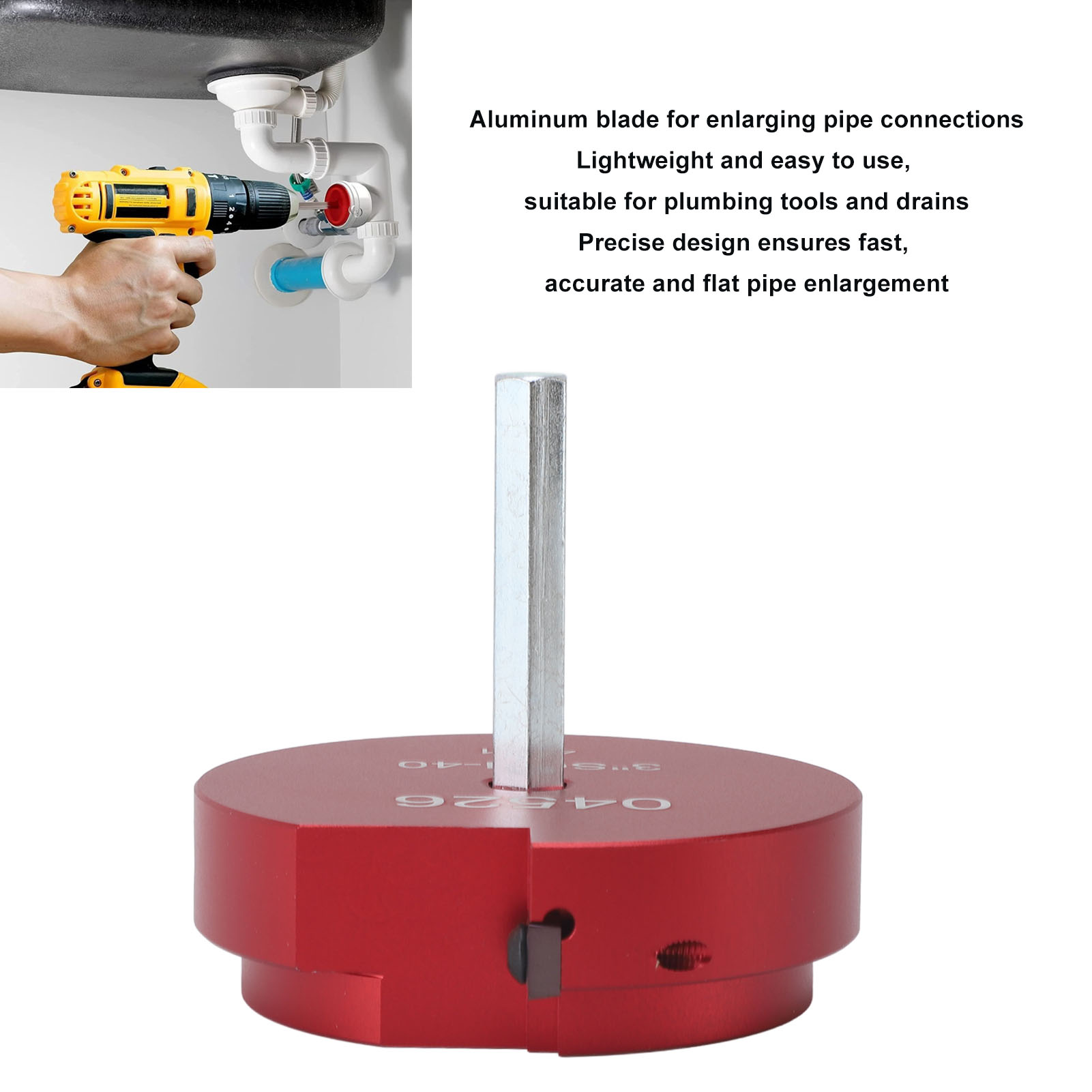 PVC Pipe Fitting Reamer, Lightweight Aluminum Alloy, Enlarges Ports For ...