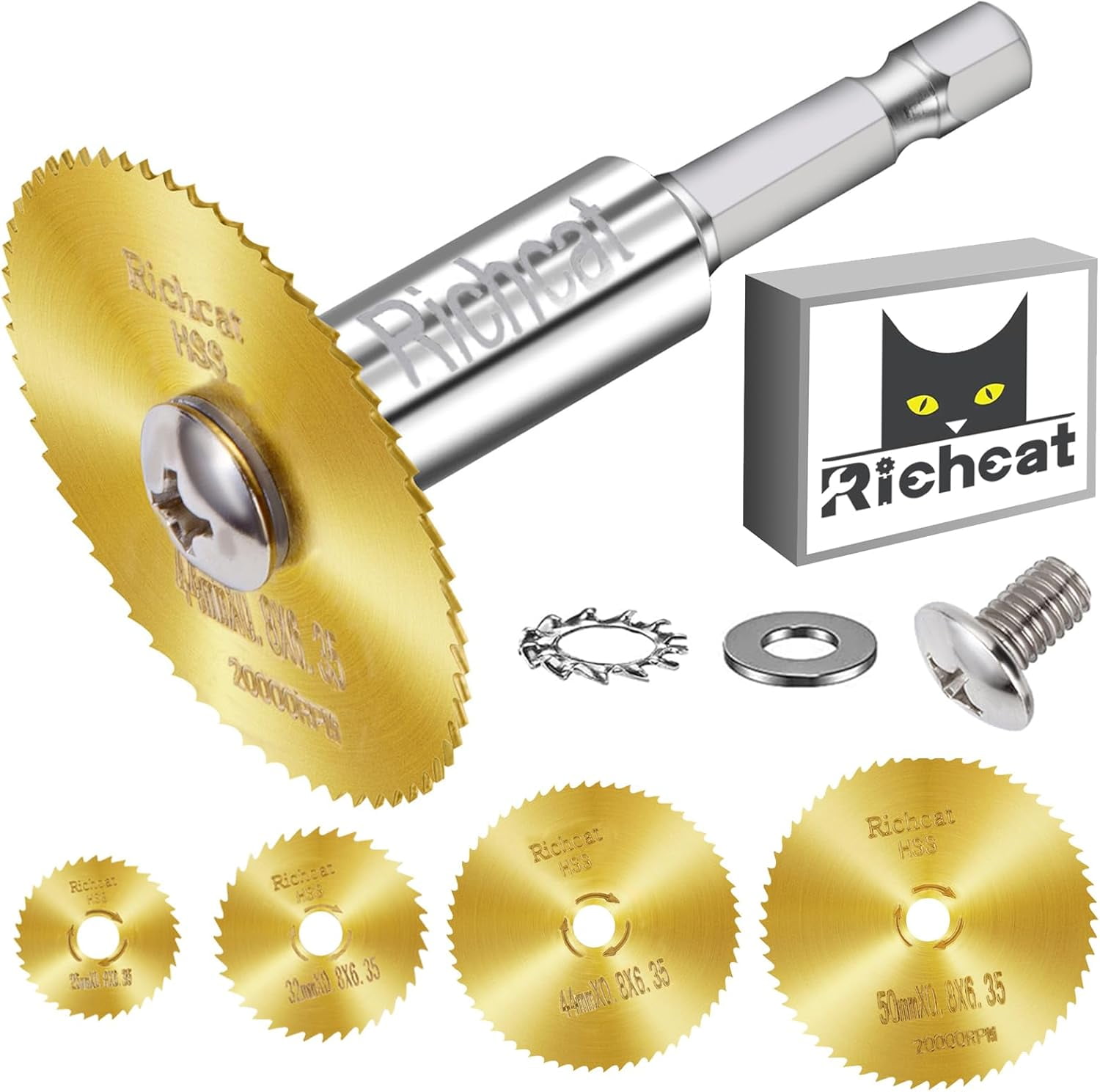 PVC Pipe Inside Cutter(4 Titanium Coating Saw Blades) with 1/4" Hex ...