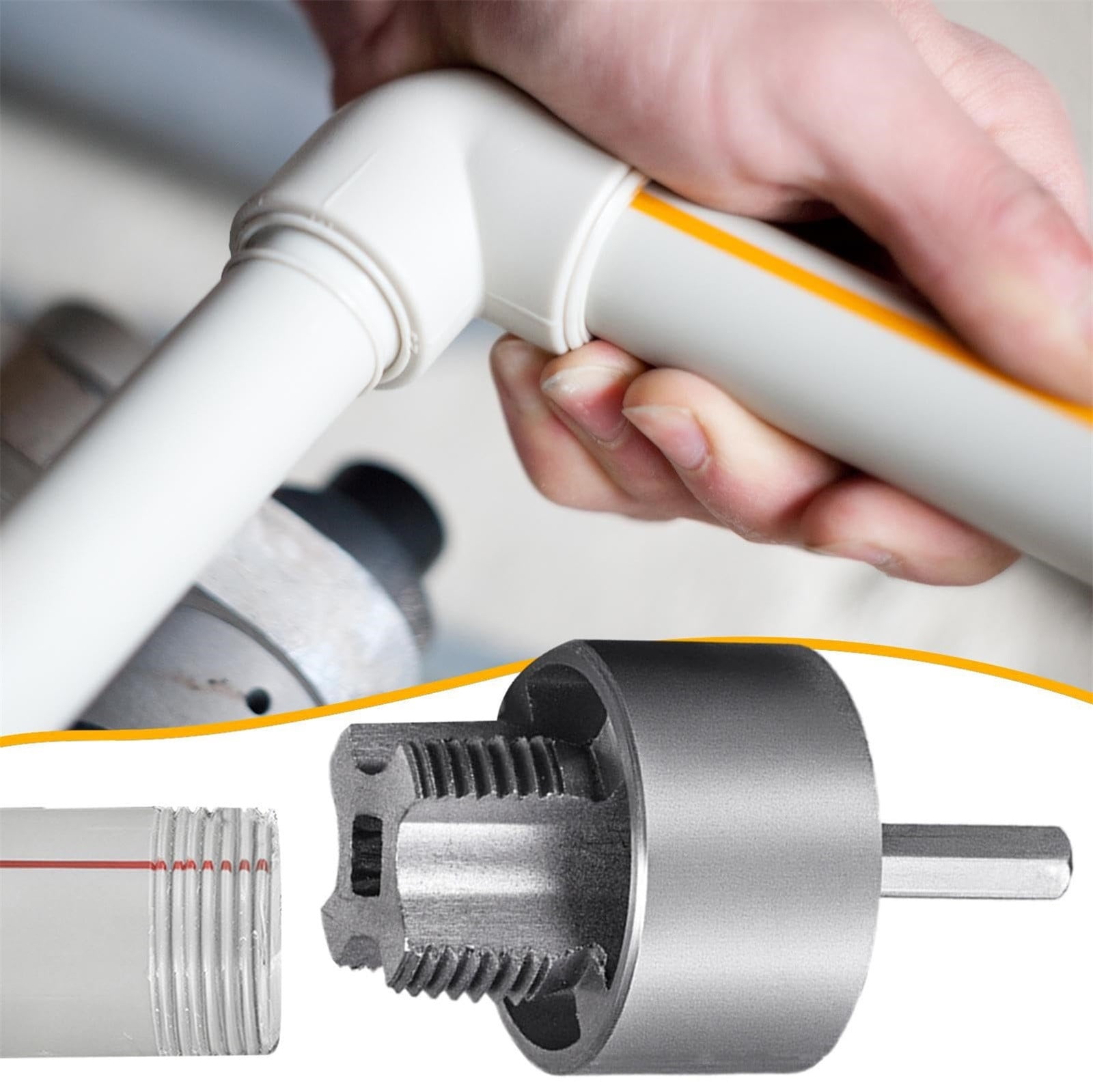 PVC Pipe Internal Thread Cutter Opener | Double Ended Alloy Tool for ...