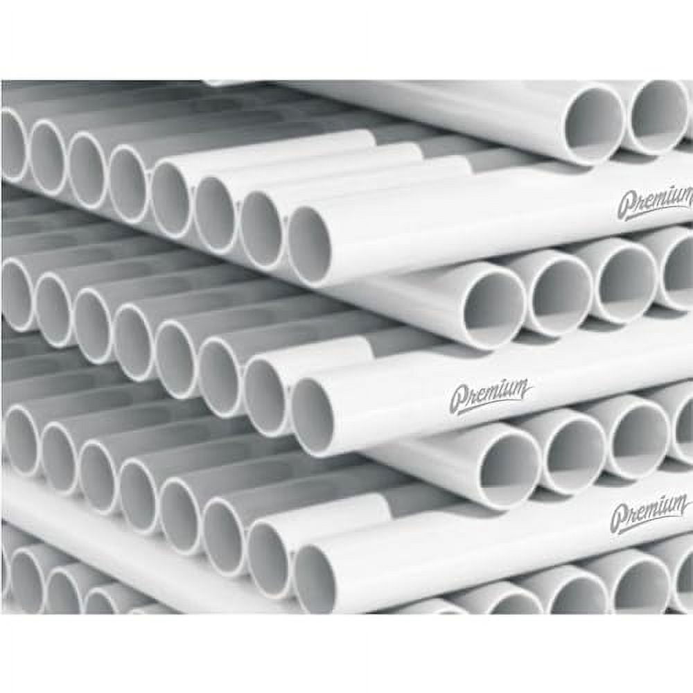 PVC Pipe Sch. 40 3 Inch (3.0) White Custom Length 7FT Feet - Walmart.com