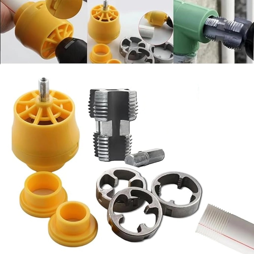 PVC Pipe Threader Kit, PVC Pipe, Pipe Threader, Electric Drill ...