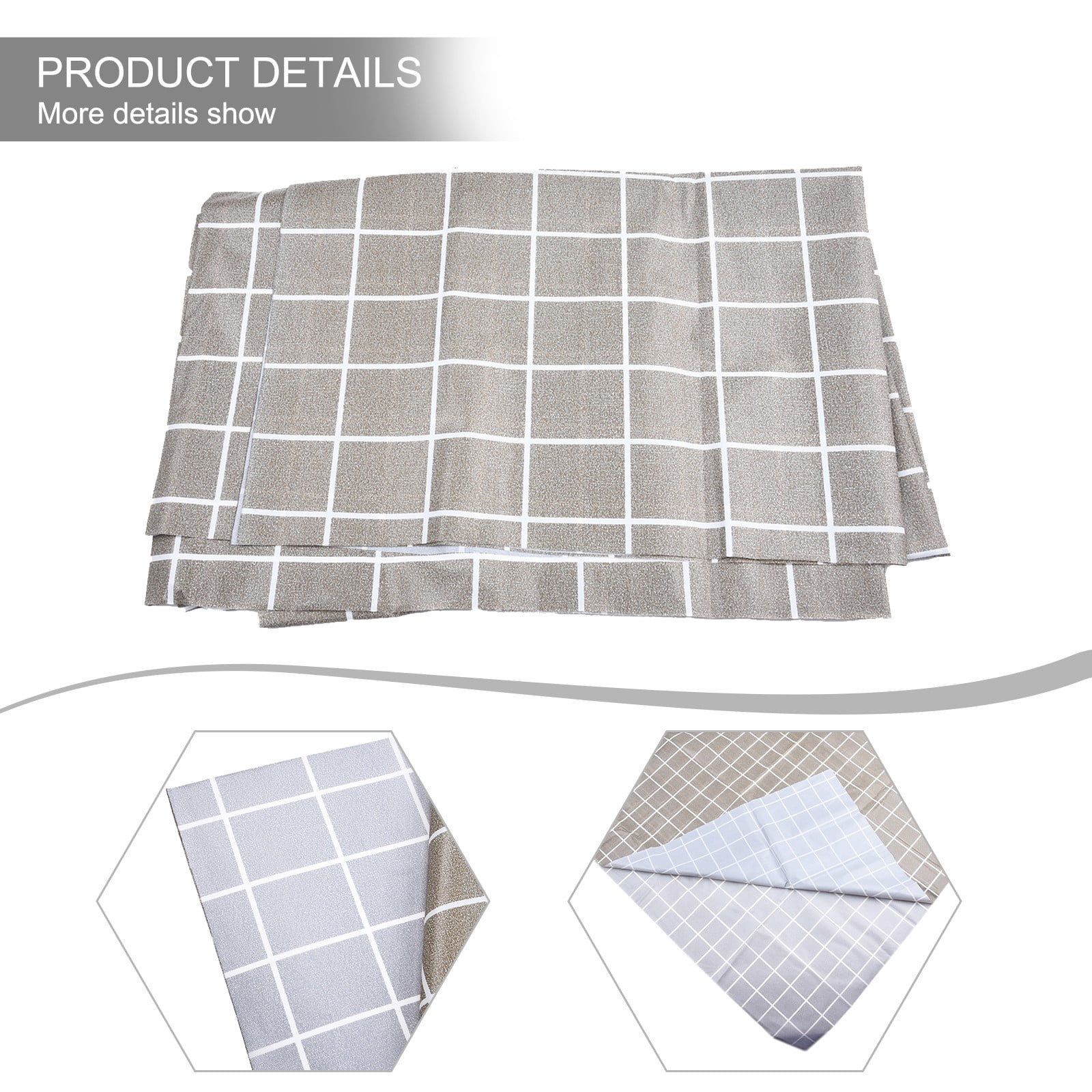 PVC Plaid Tablecloth 137x90cm Waterproof Scald-proof Disposable Plastic ...