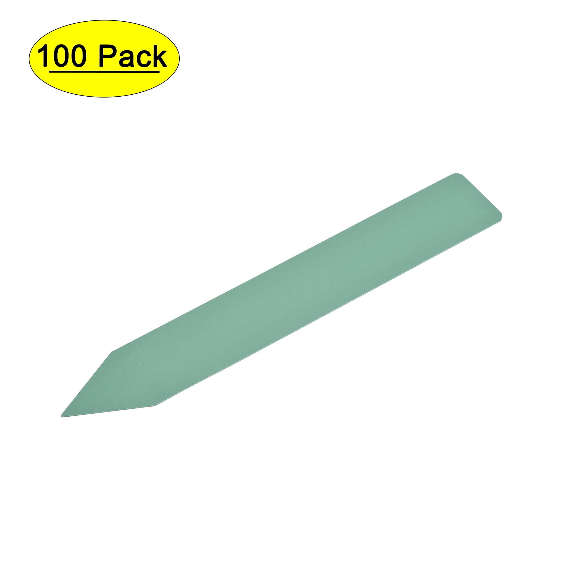 Plant Label Stakes 15 x 2.5cm Water Resistant for Garden Tag Green 100 ...
