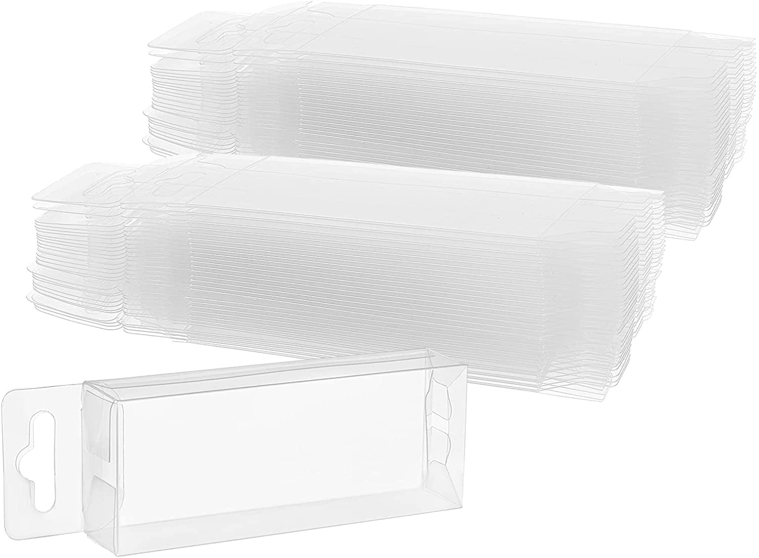 PVC Plastic Box 30 Pieces Rectangle Foldable Transparent Storage Boxes ...