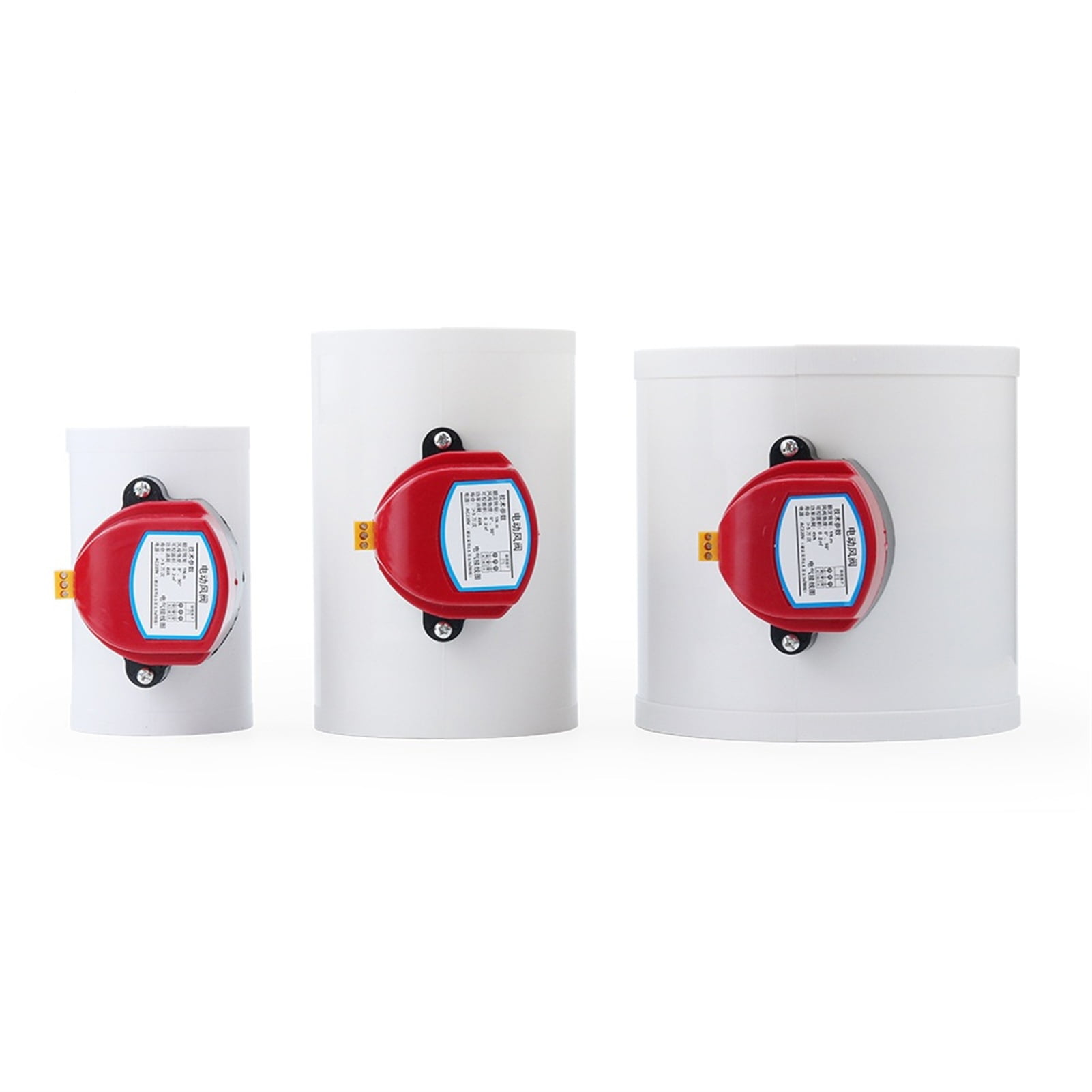 PVC Plastic Electric Damper Check Valve 75/110/160/200mm Air Duct ...