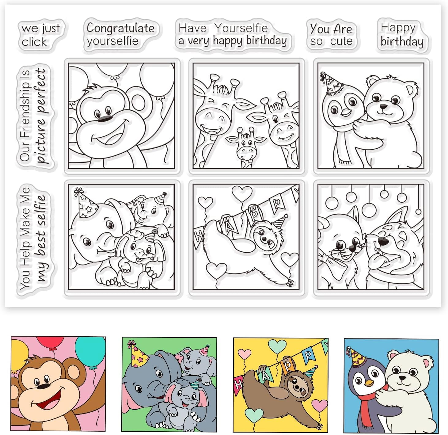 PVC Plastic Stamps for DIY Scrapbooking Decorative Cards Making Stamp ...