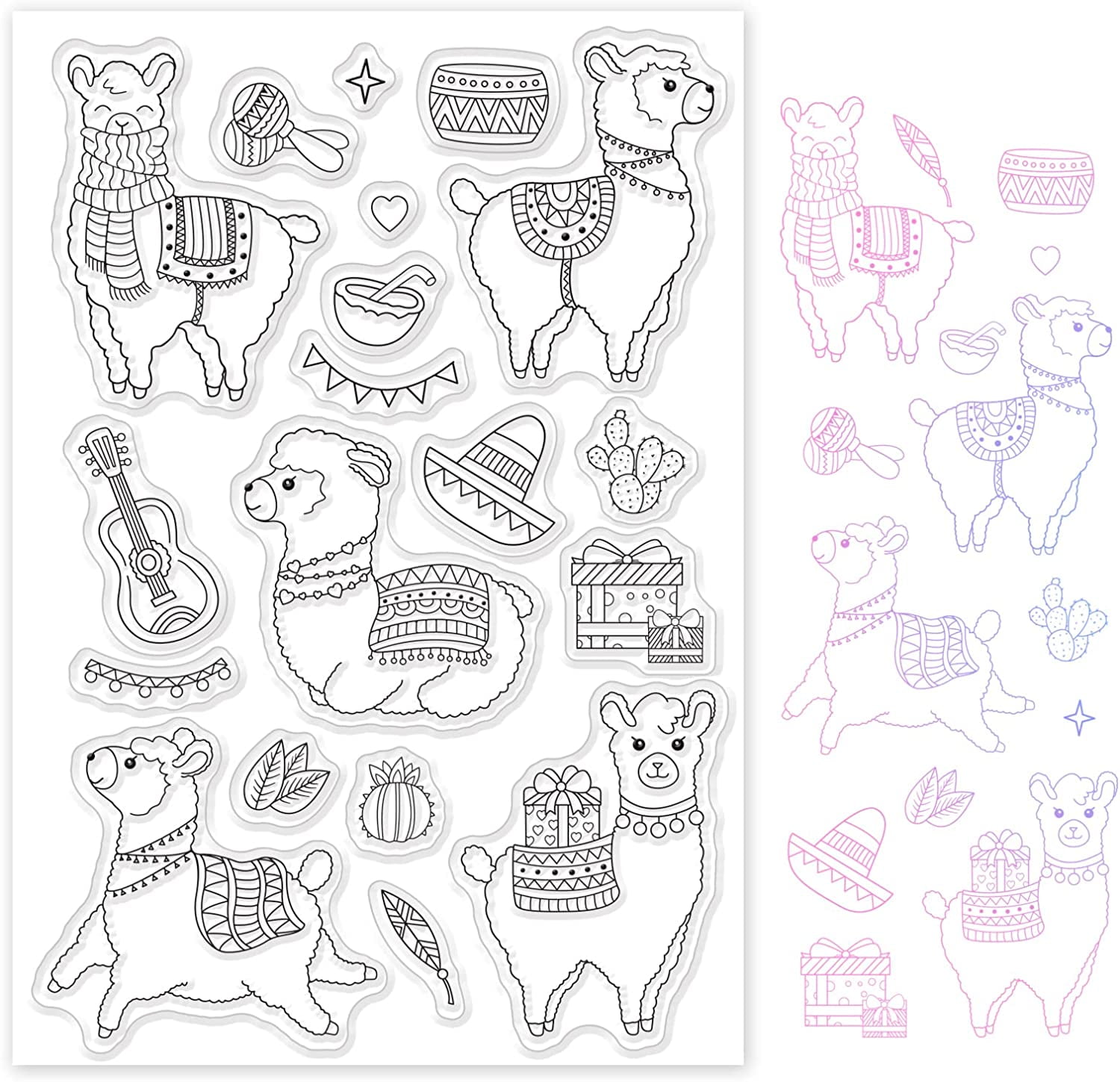 PVC Plastic Stamps for DIY Scrapbooking Photo Album Decorative Cards ...