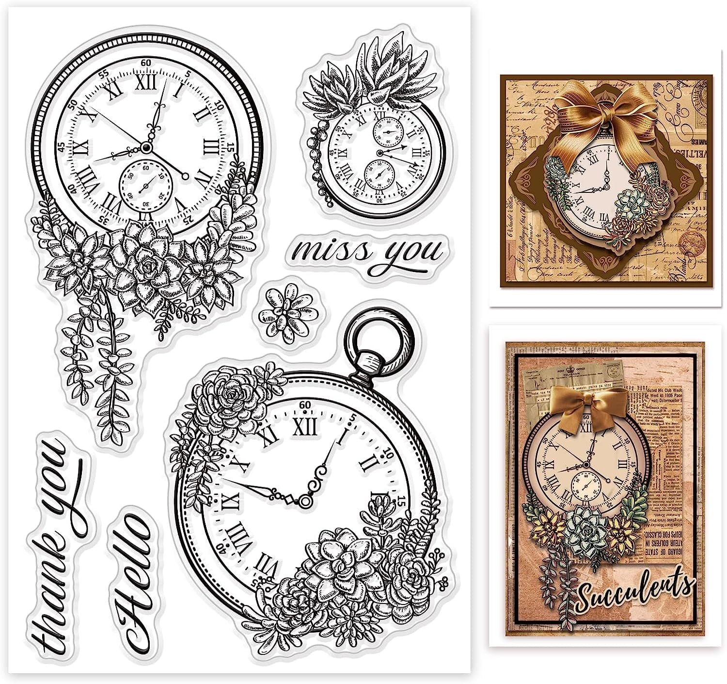 PVC Plastic Stamps for DIY Scrapbooking Photo Album Decorative Cards ...