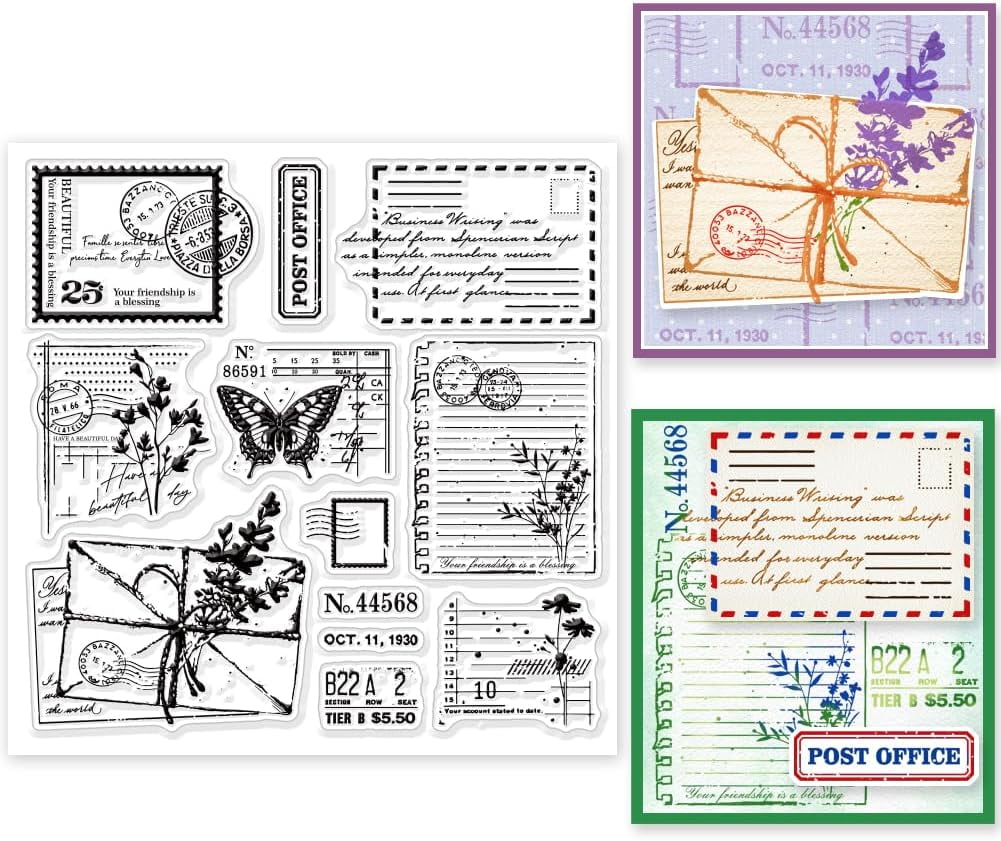 PVC Plastic Stamps for DIY Scrapbooking Photo Album Decorative Cards ...