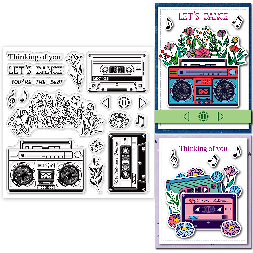 PVC Plastic Stamps for DIY Scrapbooking Photo Album Decorative Cards ...