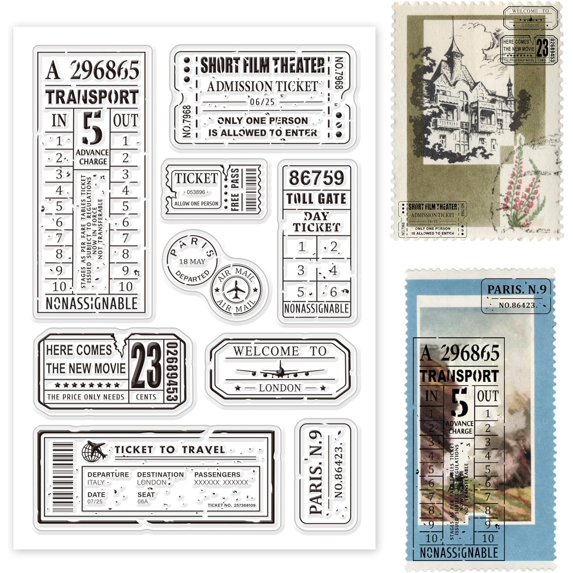 PVC Plastic Stamps for DIY Scrapbooking Photo Album Decorative Cards ...