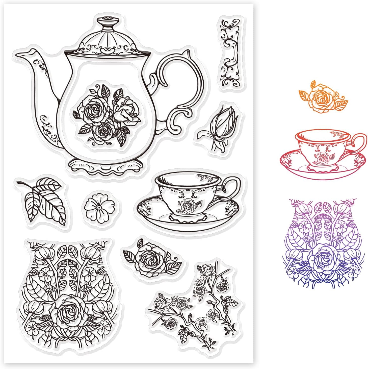 PVC Plastic Stamps for DIY Scrapbooking Photo Album Decorative Cards ...
