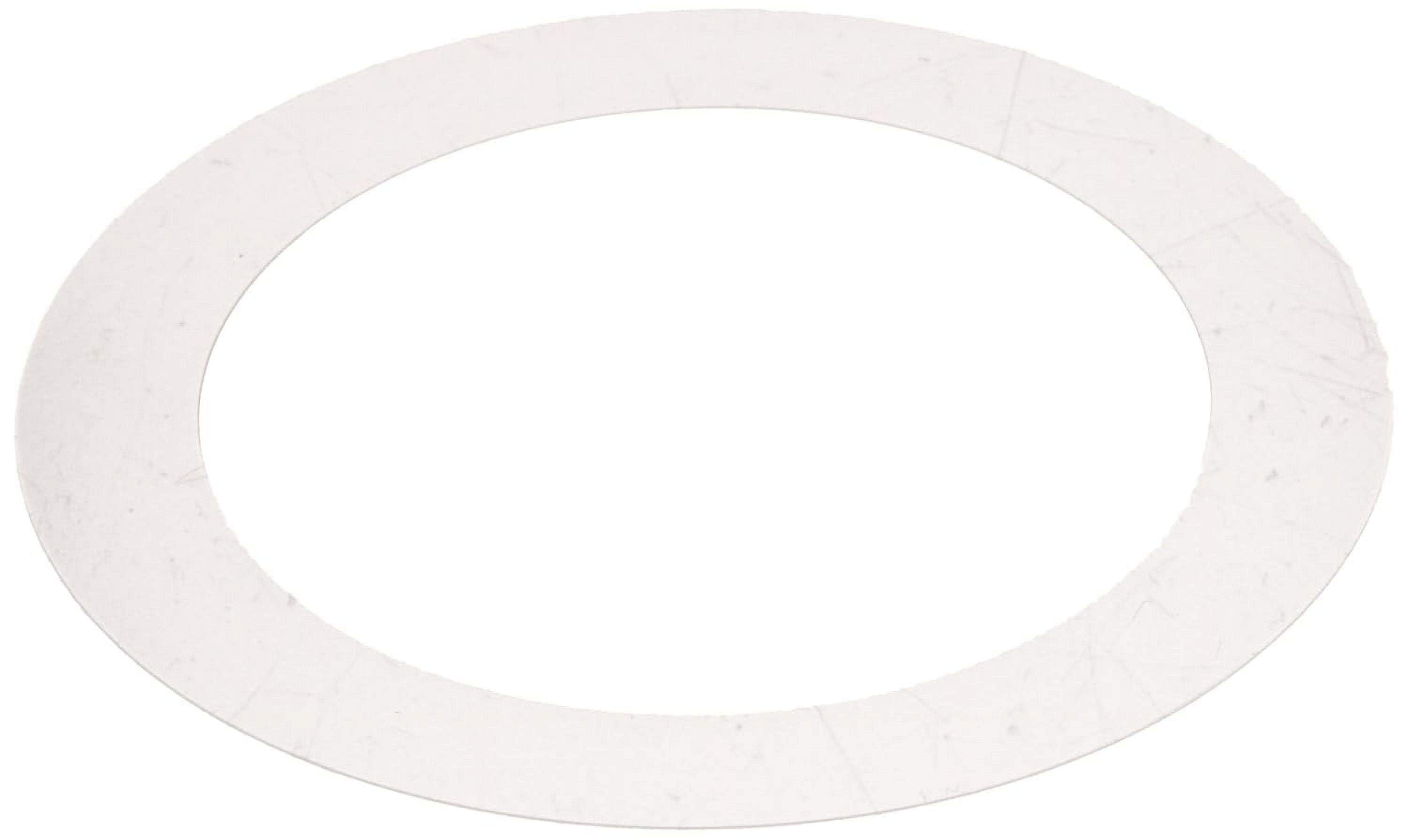 PVC (Polyvinyl Chloride) Round Shim, Matte, 0.0075" Thickness, 1" ID, 1 ...