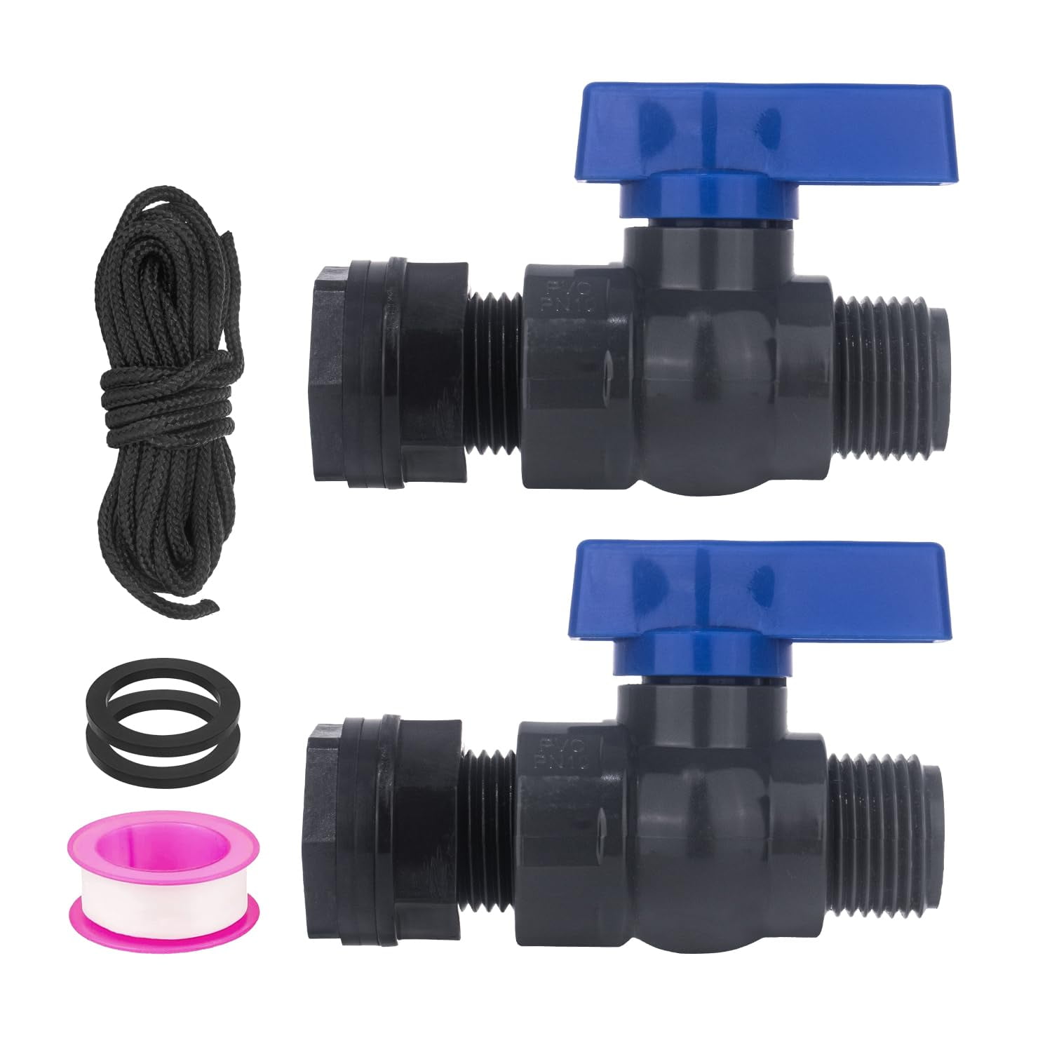 PVC Rain Barrel Diverter Kit, 2-Packs 3/4 Inch Rain Barrel Valve, Rain ...
