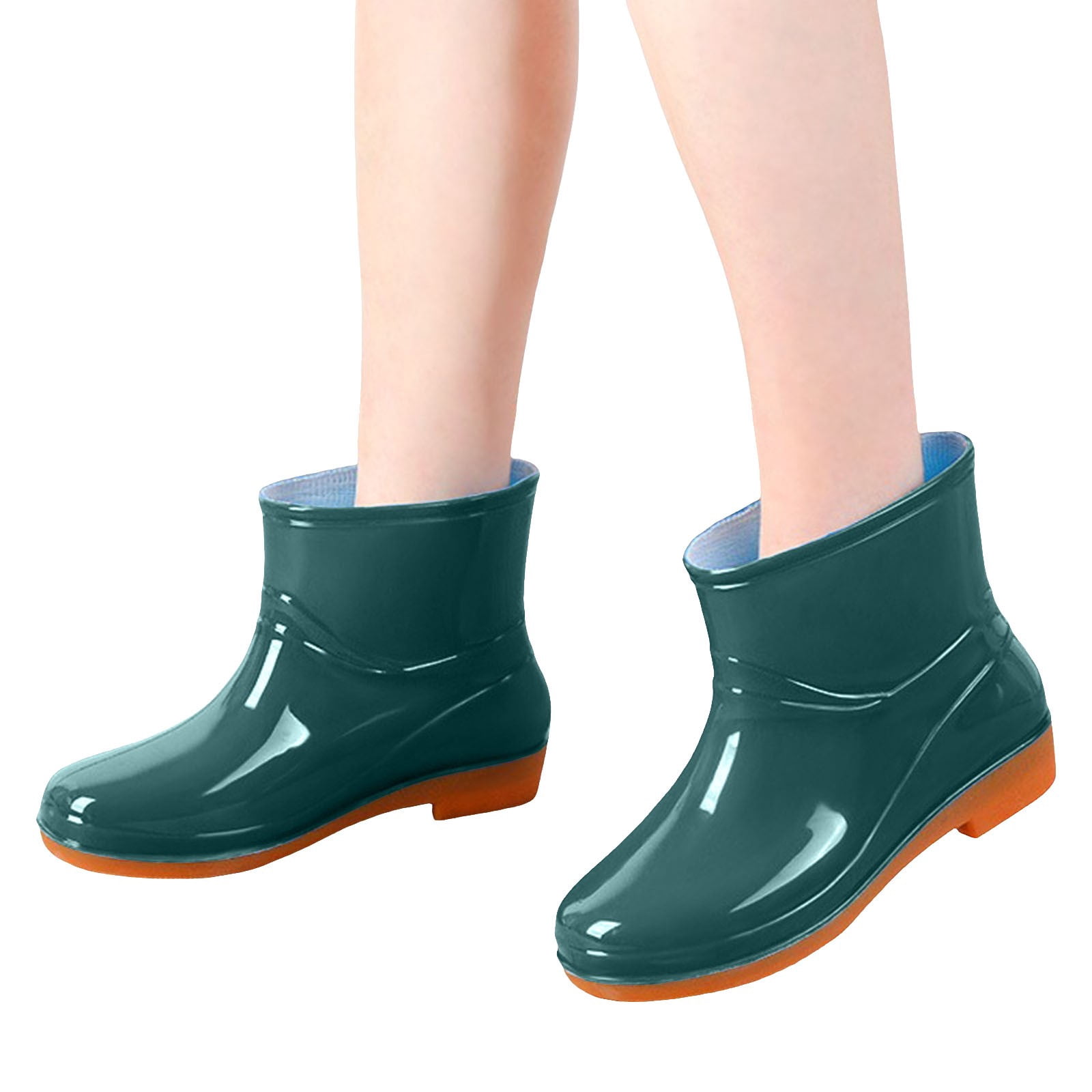 Rain Boots for Women Waterproof Ankle Garden Shoes Anti Slipping Rubber ...