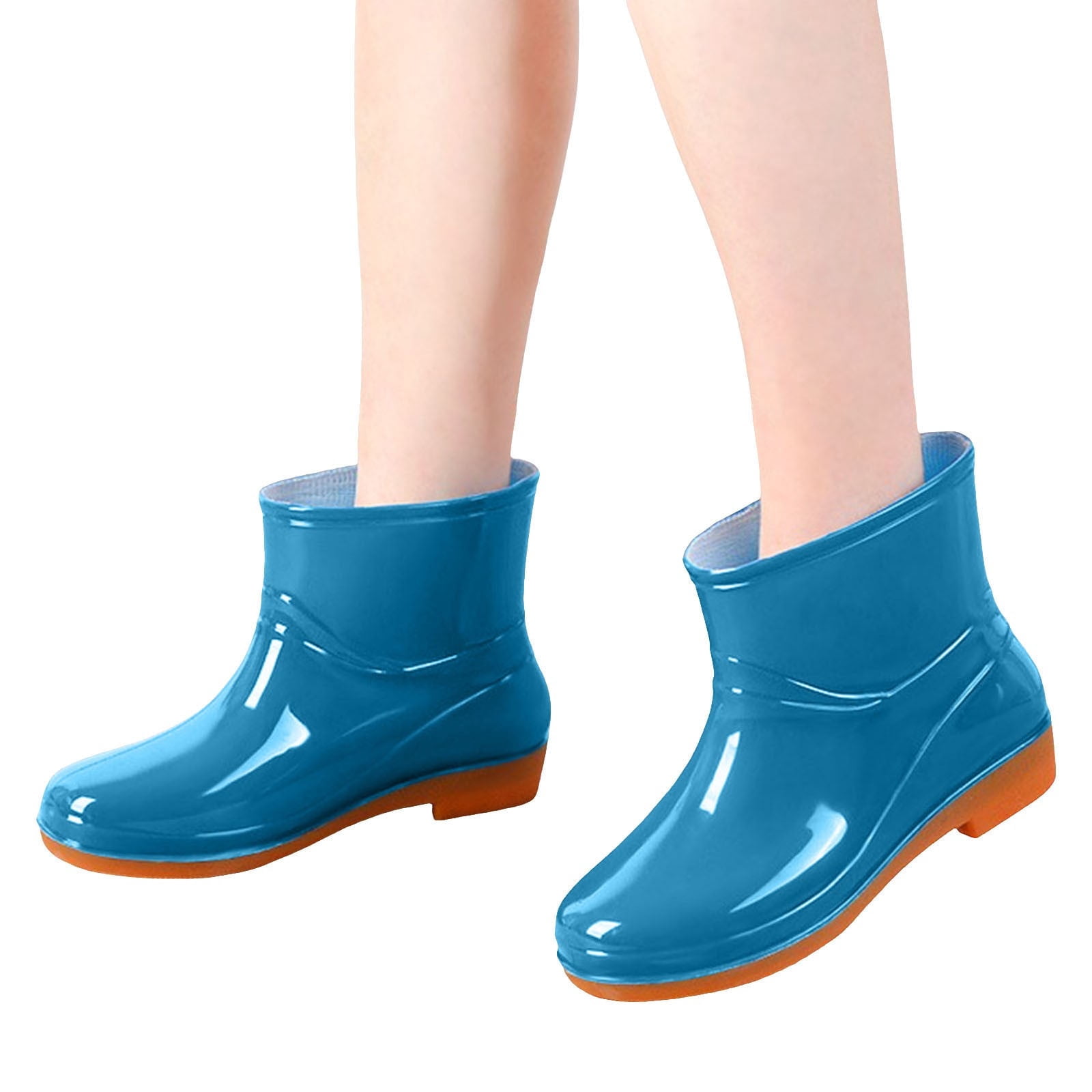 Rain Boots for Women Waterproof Ankle Garden Shoes Anti Slipping Rubber ...
