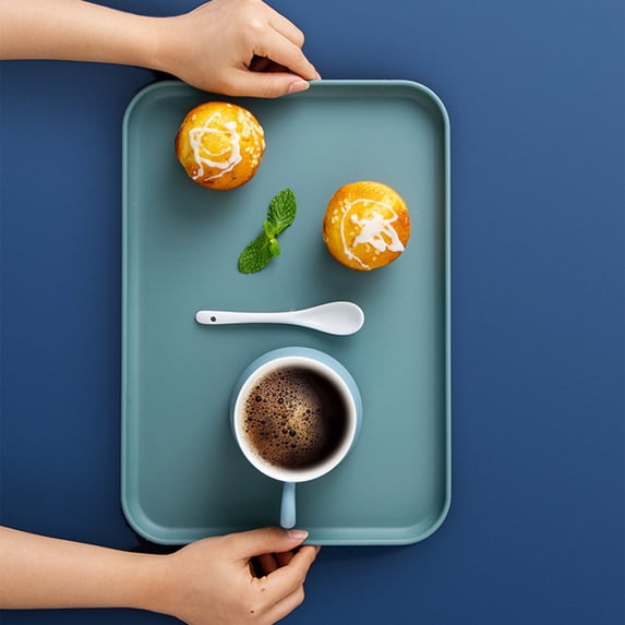 PVC Rectangular Serving Tray - 32x24cm Fruit Platter, Food-Grade ...
