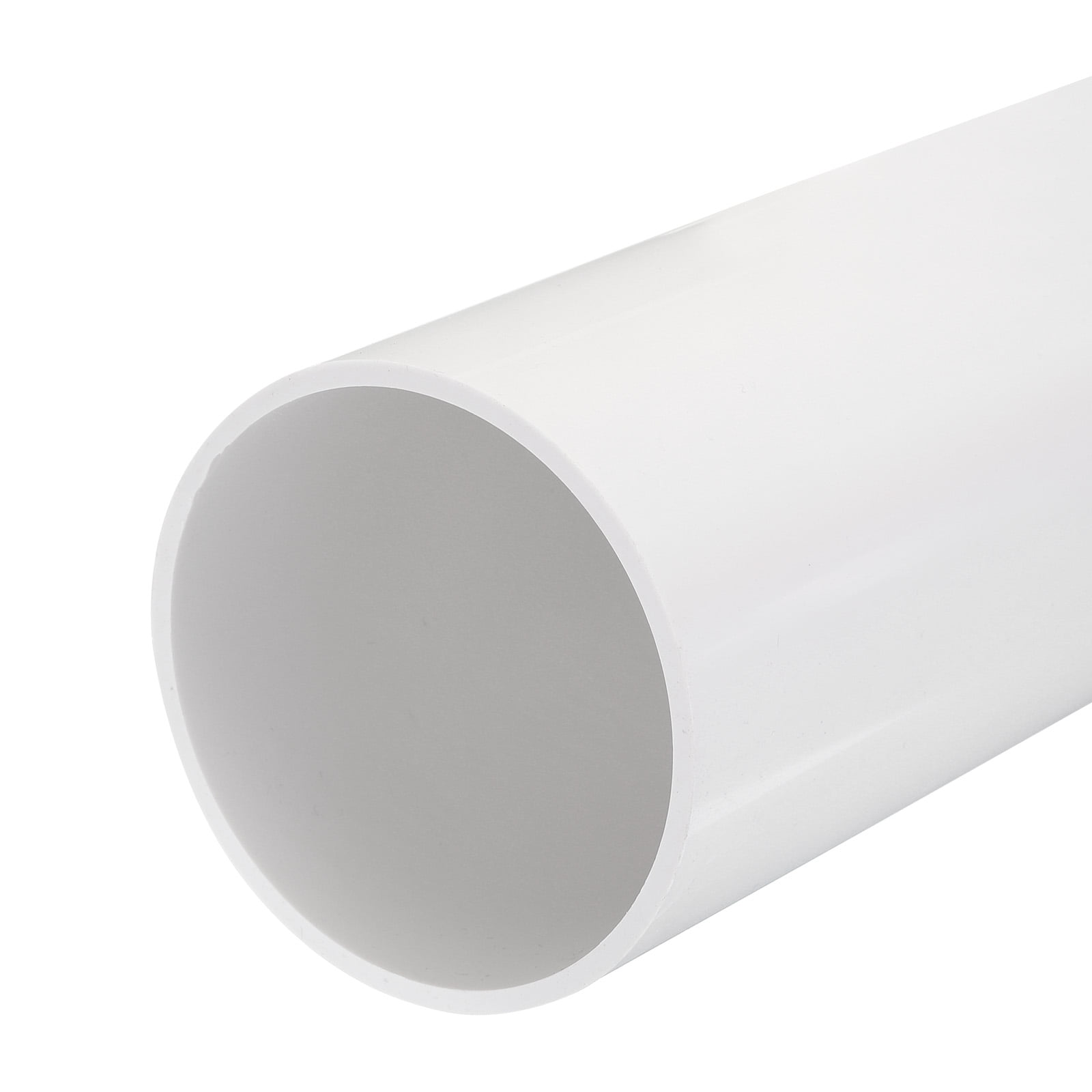 PVC Rigid Round Pipe 101.6mm ID 110mm OD 20cm/8" Length White High ...