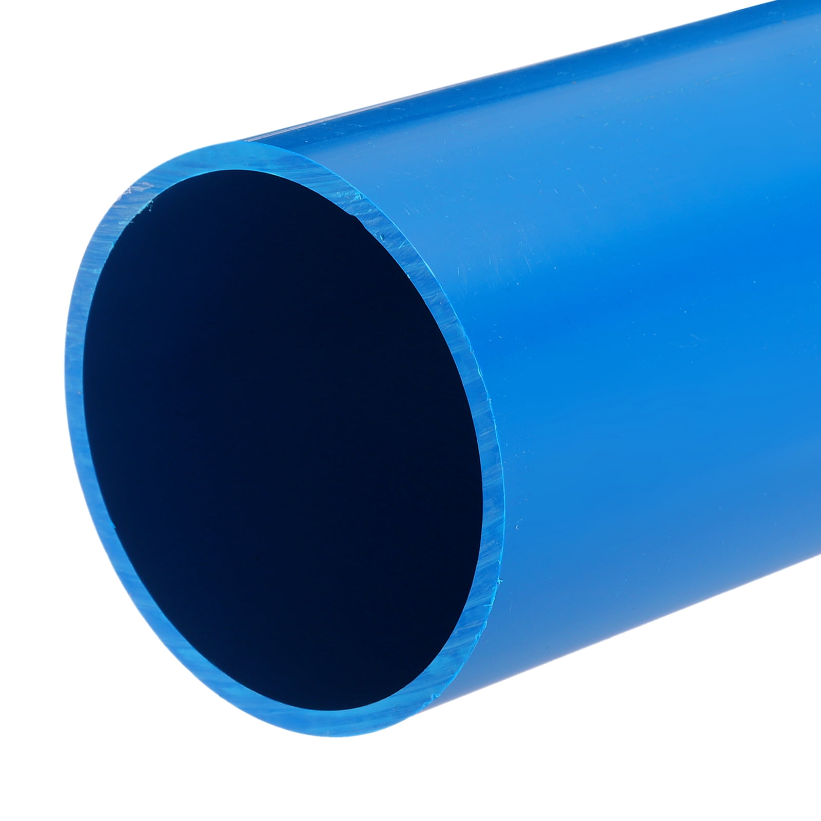 Uxcell Rigid Round Pipe 101.6mm ID 110mm OD 330mm/13" Light Blue High ...
