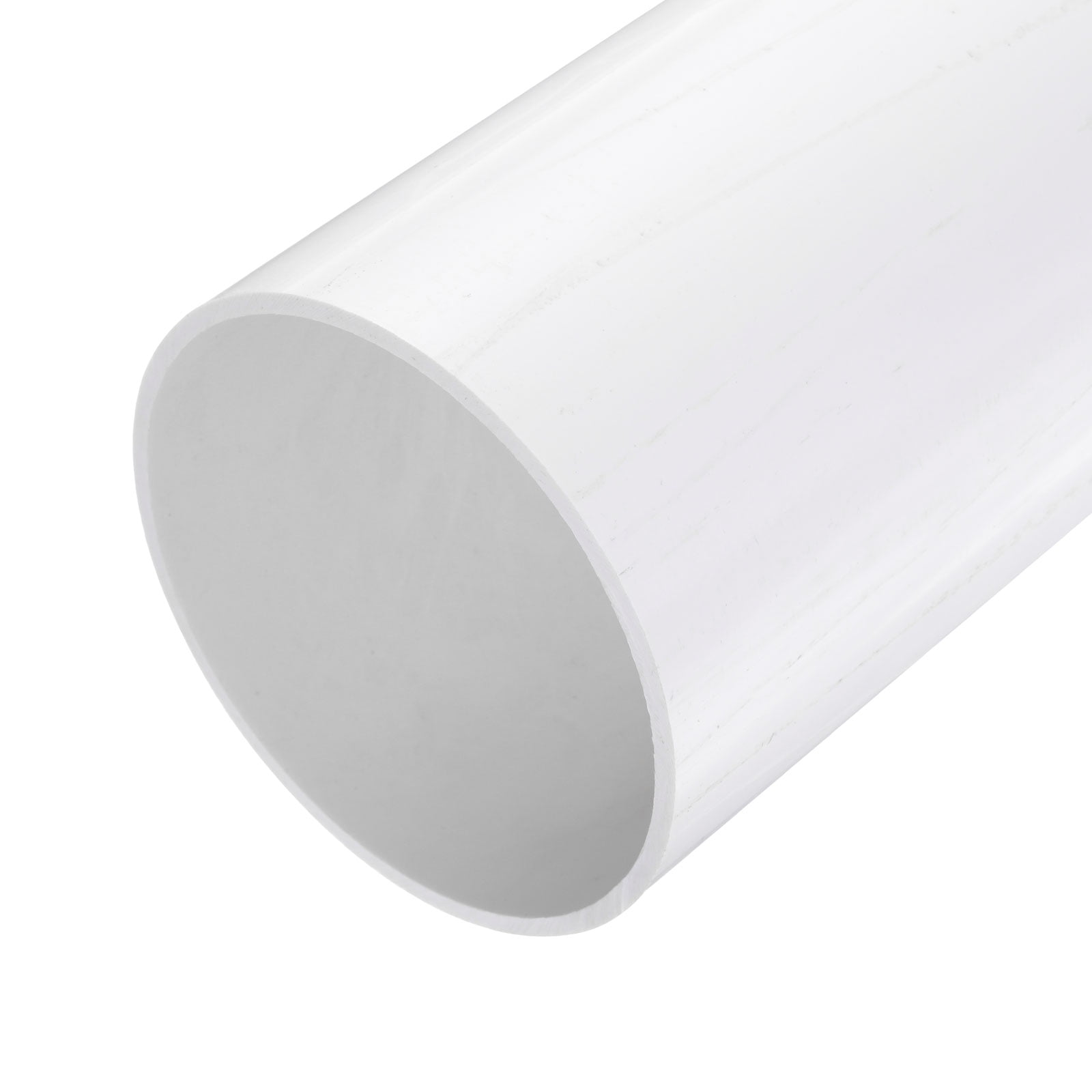 PVC Rigid Round Pipe 129.2mm ID 140mm OD 9" Length White High Impact ...