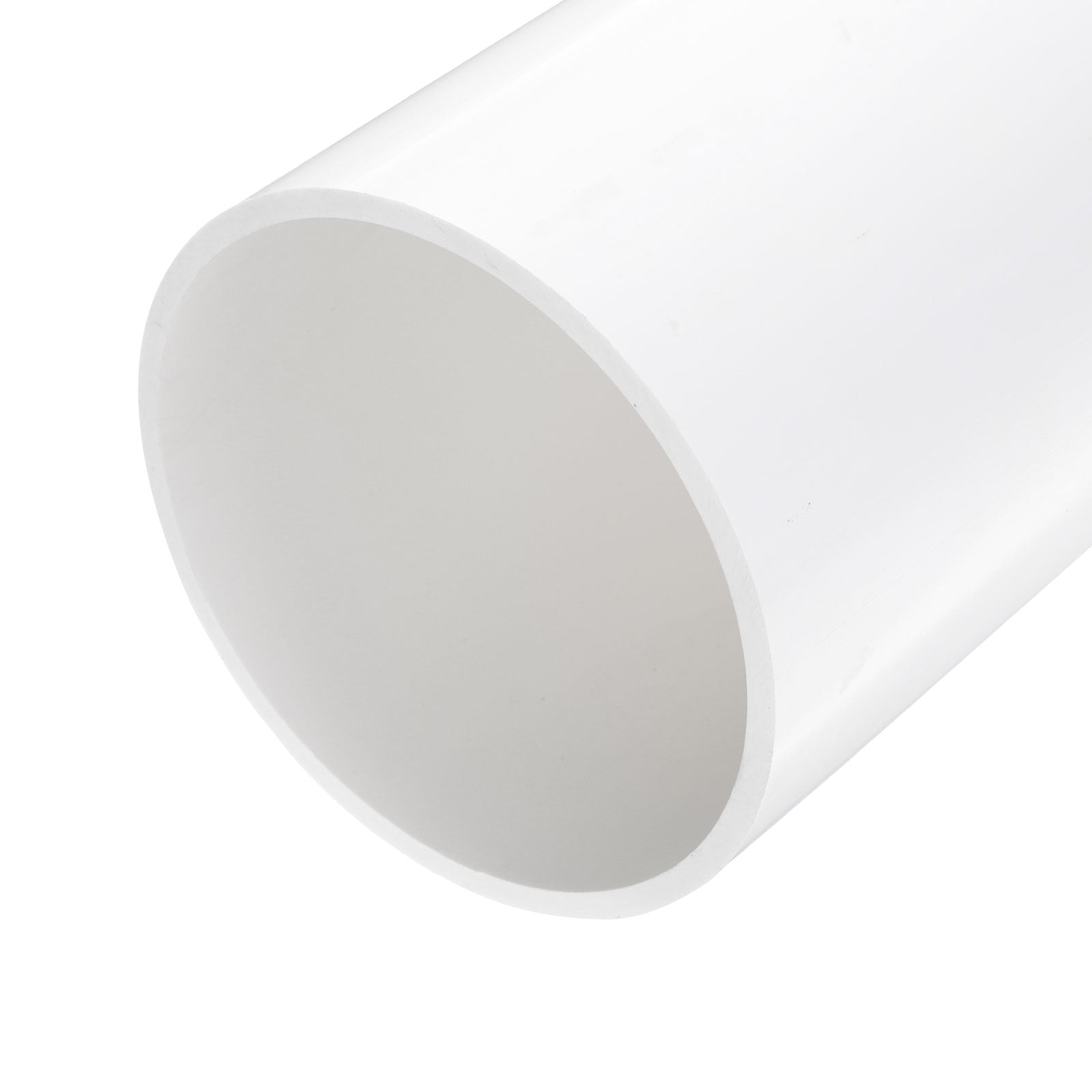 PVC Rigid Round Pipe 147.6mm ID 160mm OD 9" Length White High Impact ...