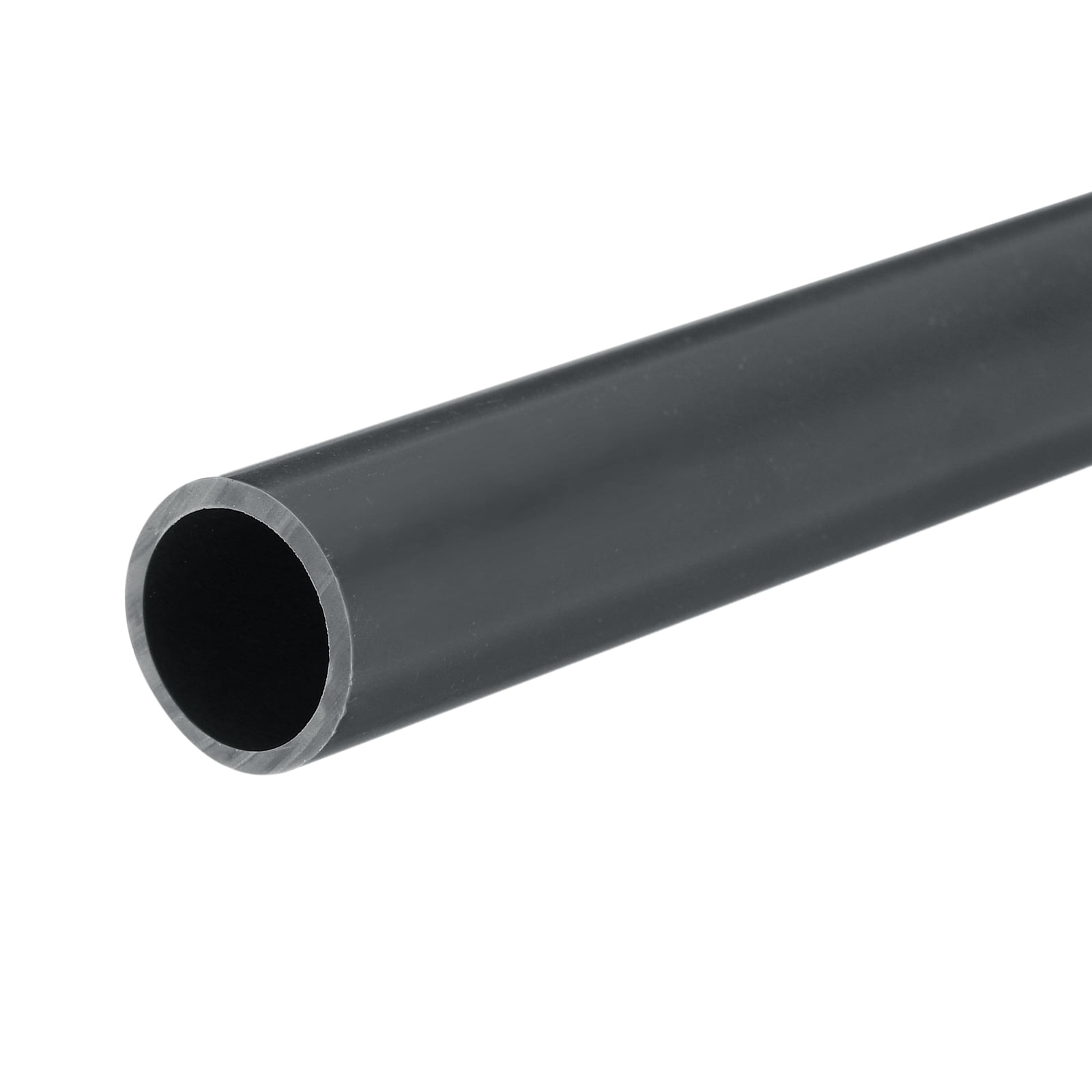 PVC Rigid Round Pipe 16mm ID 20mm OD 20cm/8" Length Dark Grey High ...