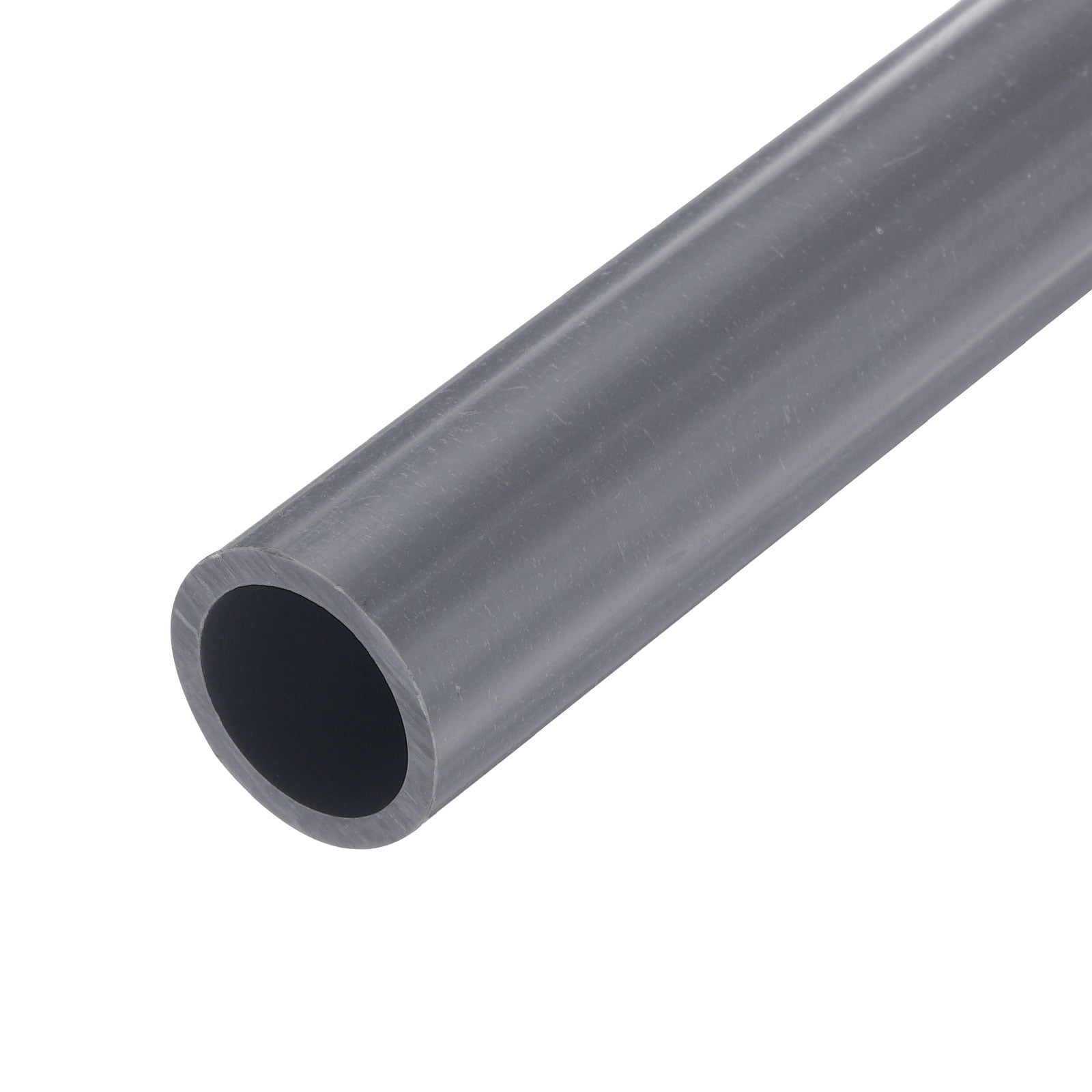 PVC Rigid Round Pipe 19.4mm ID 25mm OD 9" Length Light Grey High Impact ...