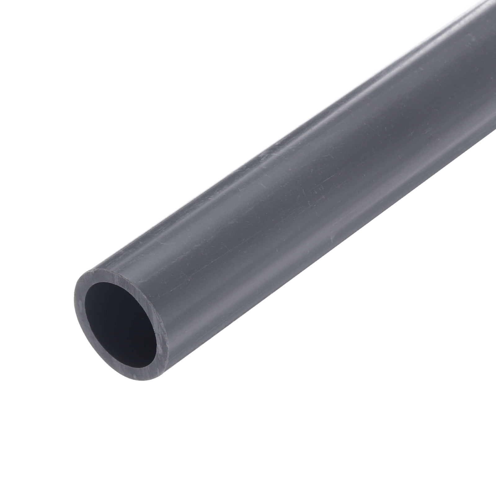 PVC Rigid Round Pipe 20.6mm ID 26mm OD 9" Length Light Grey High Impact ...