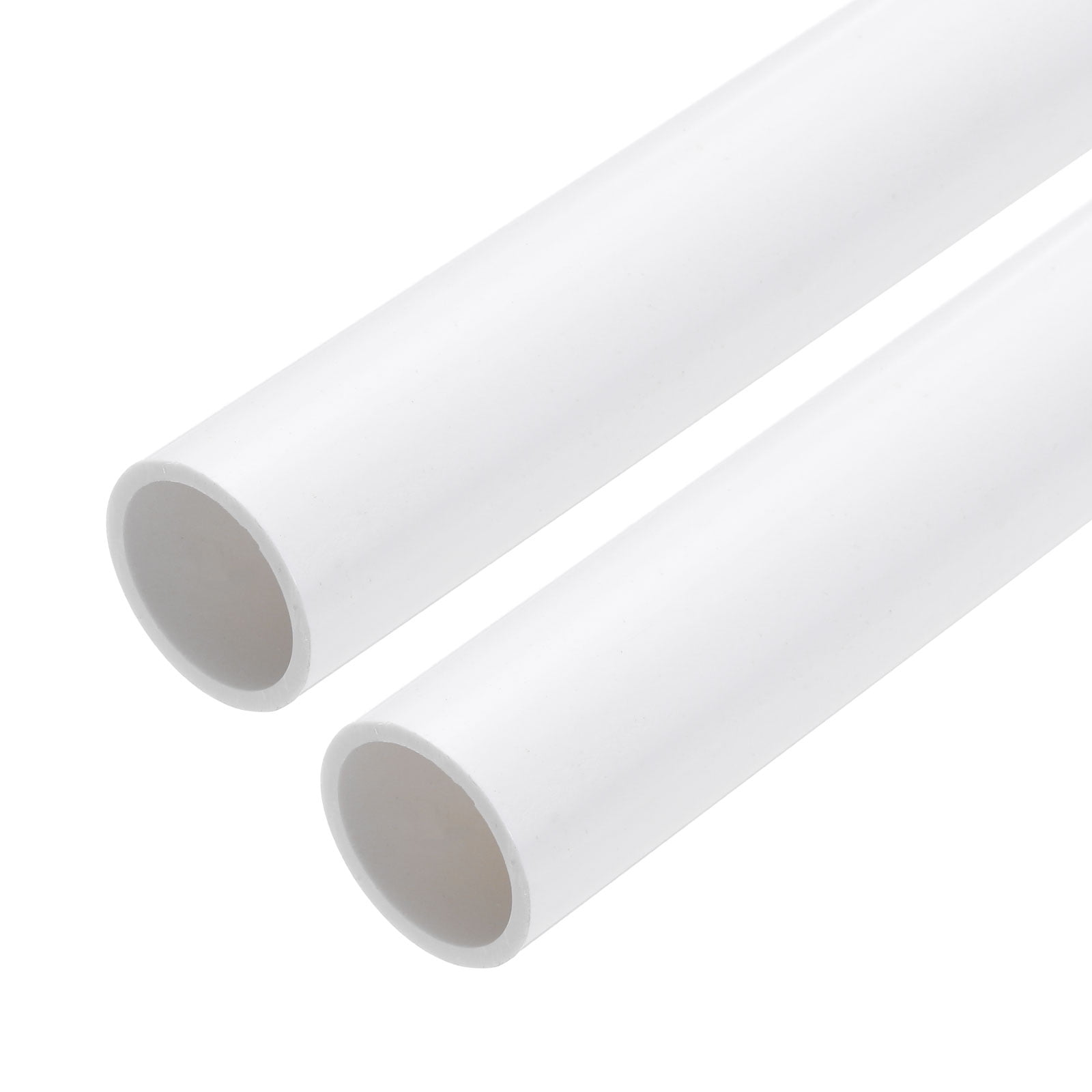 PVC Rigid Round Pipe 21.4mm ID 25mm OD 9" Length White High Impact for ...
