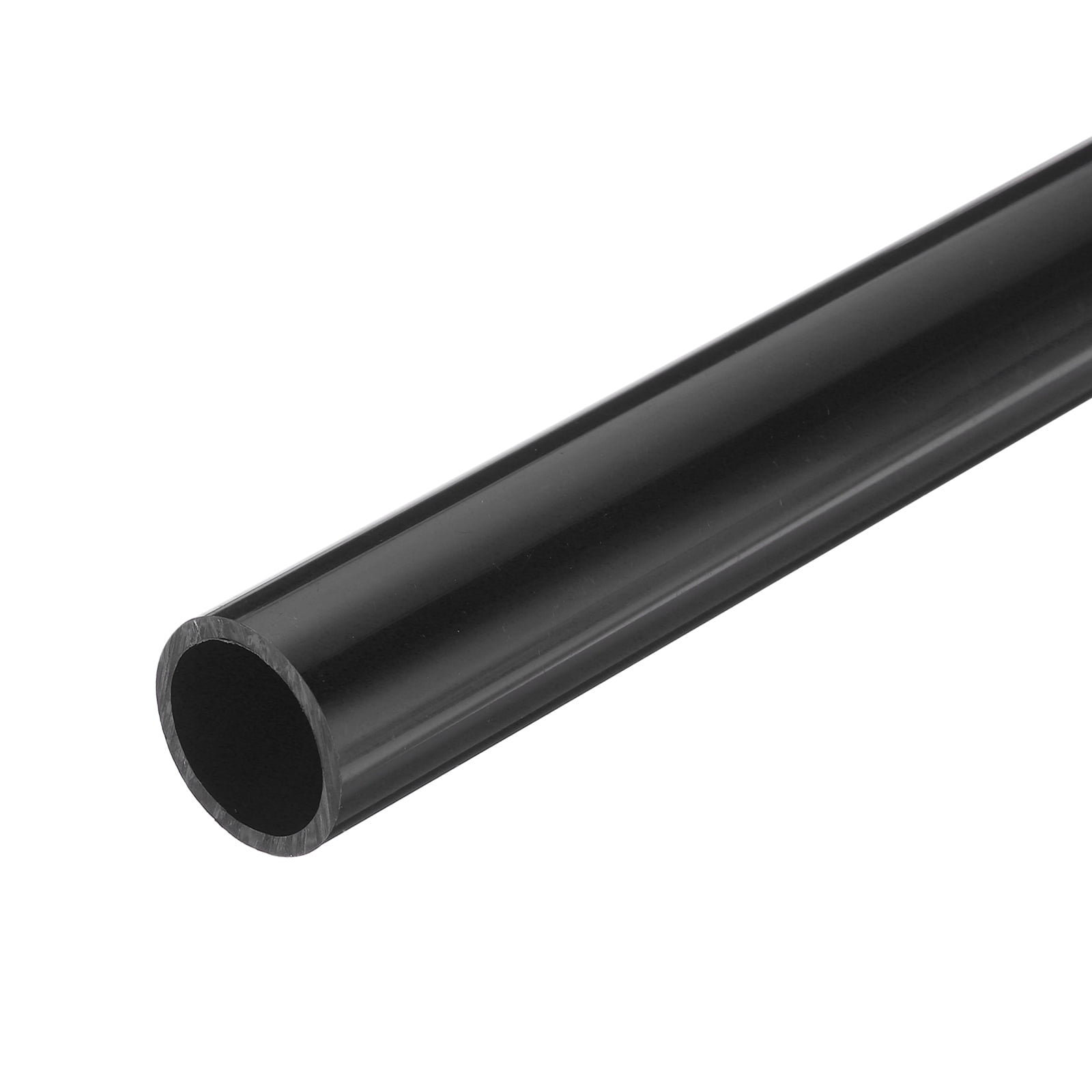 PVC Rigid Round Pipe 21mm ID 25mm OD 20cm/8" Length Black High Impact ...