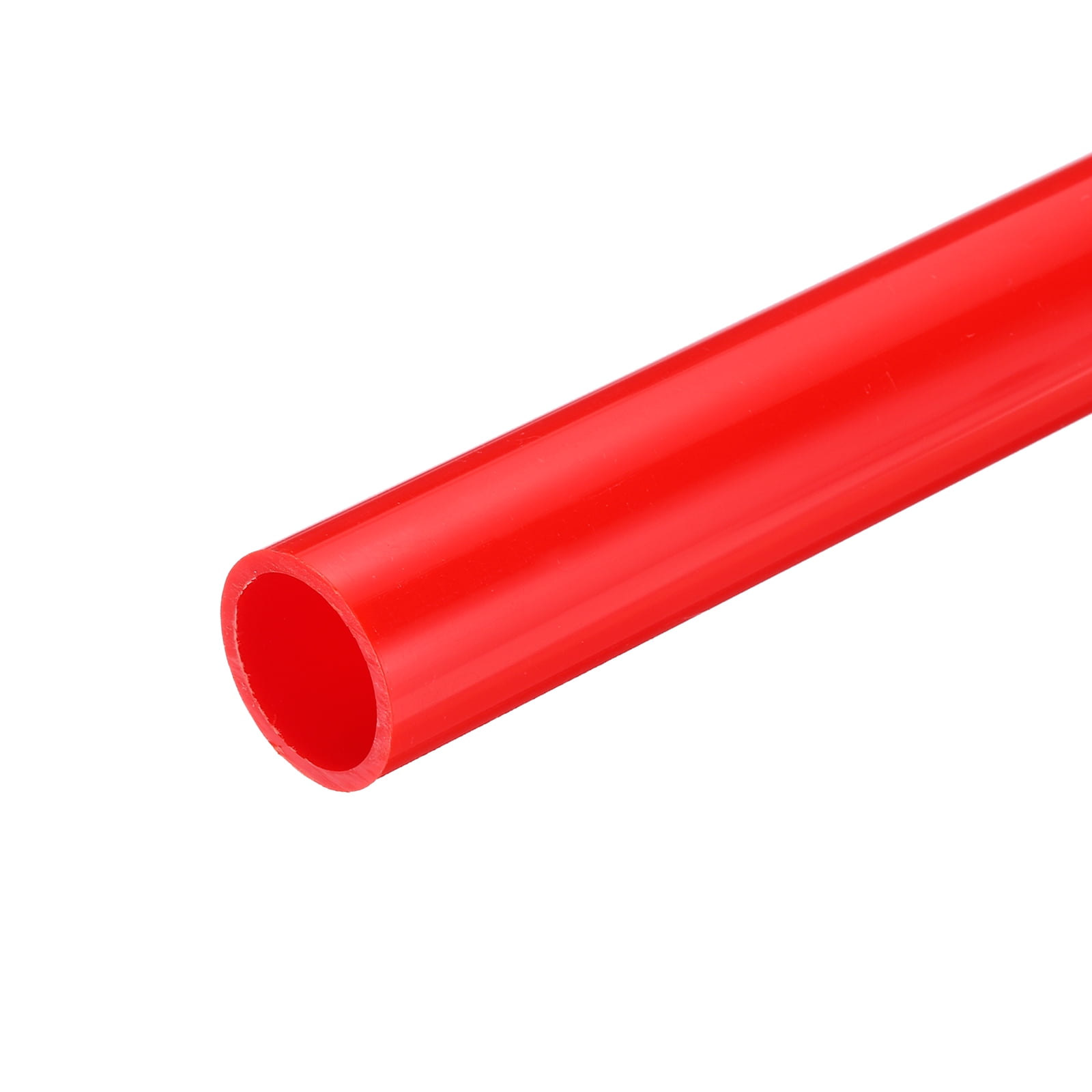 Uxcell Rigid Round Pipe 21mm ID 25mm OD 330mm/13" Red High Impact for ...