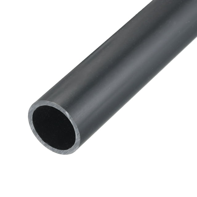 PVC Rigid Round Pipe 22.2mm(7/8") ID 26mm(1") OD 350mm Dark Grey for ...