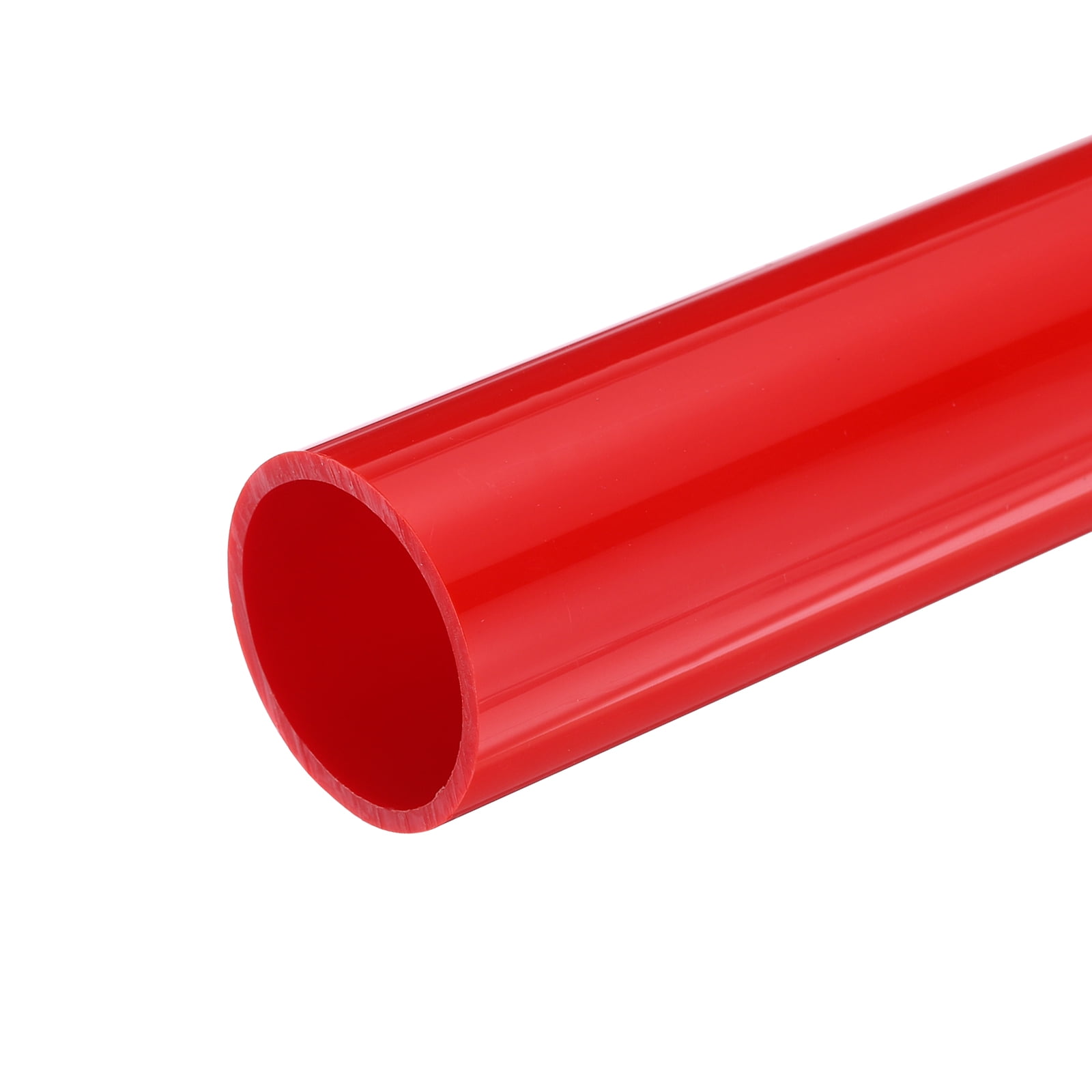 Rigid Round Pipe 35.2mm ID 40mm OD 20cm/8" Length Red High Impact for ...
