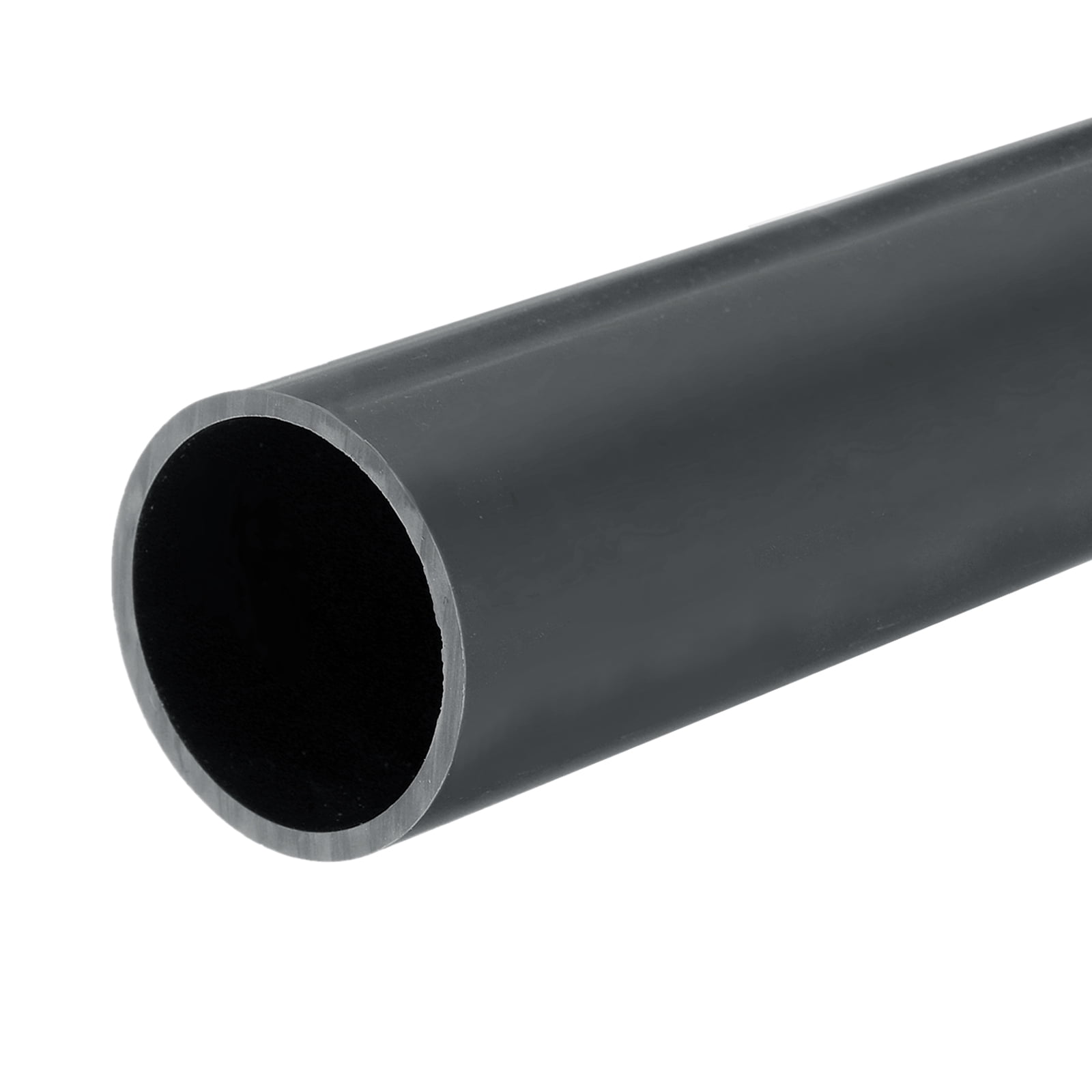 Rigid Round Pipe 36mm ID 40mm OD 20cm/8" Length Dark Grey High Impact ...