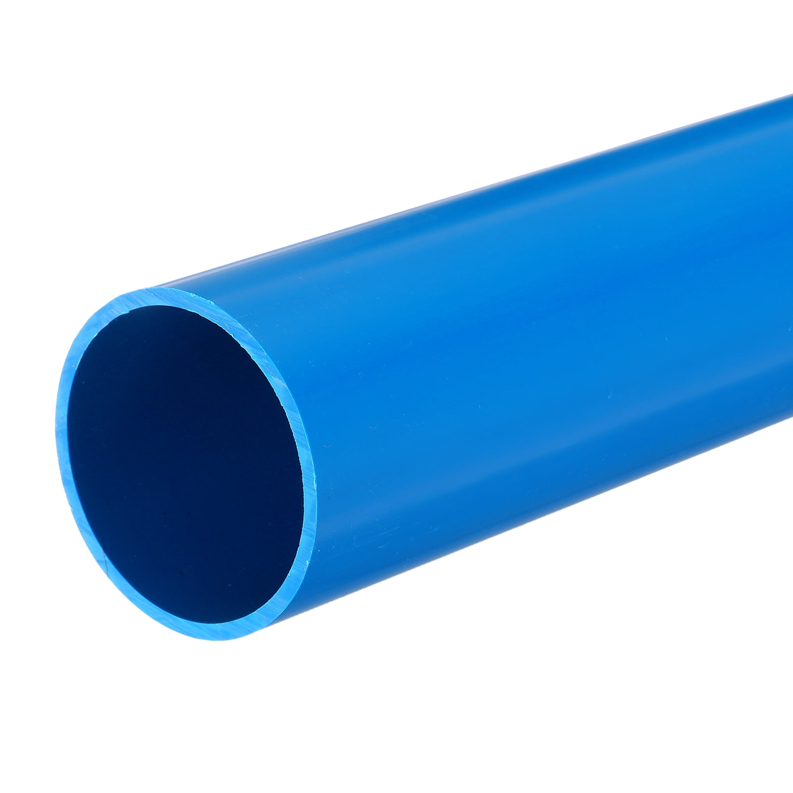 PVC Rigid Round Pipe 45.2mm ID 50mm OD 20cm/8" Length Blue High Impact ...