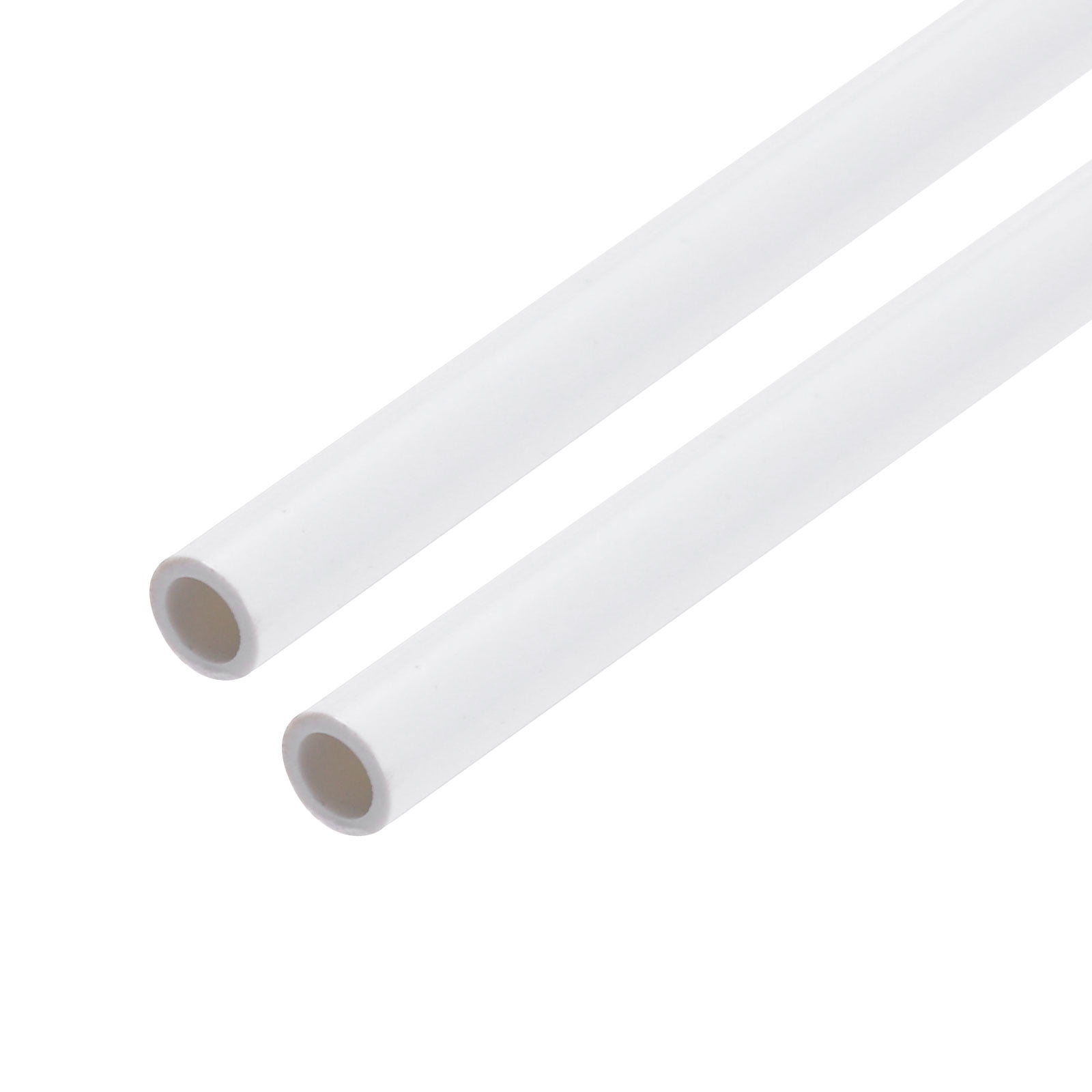 PVC Rigid Round Pipe 4mm ID 6mm OD 9" Length White High Impact for ...