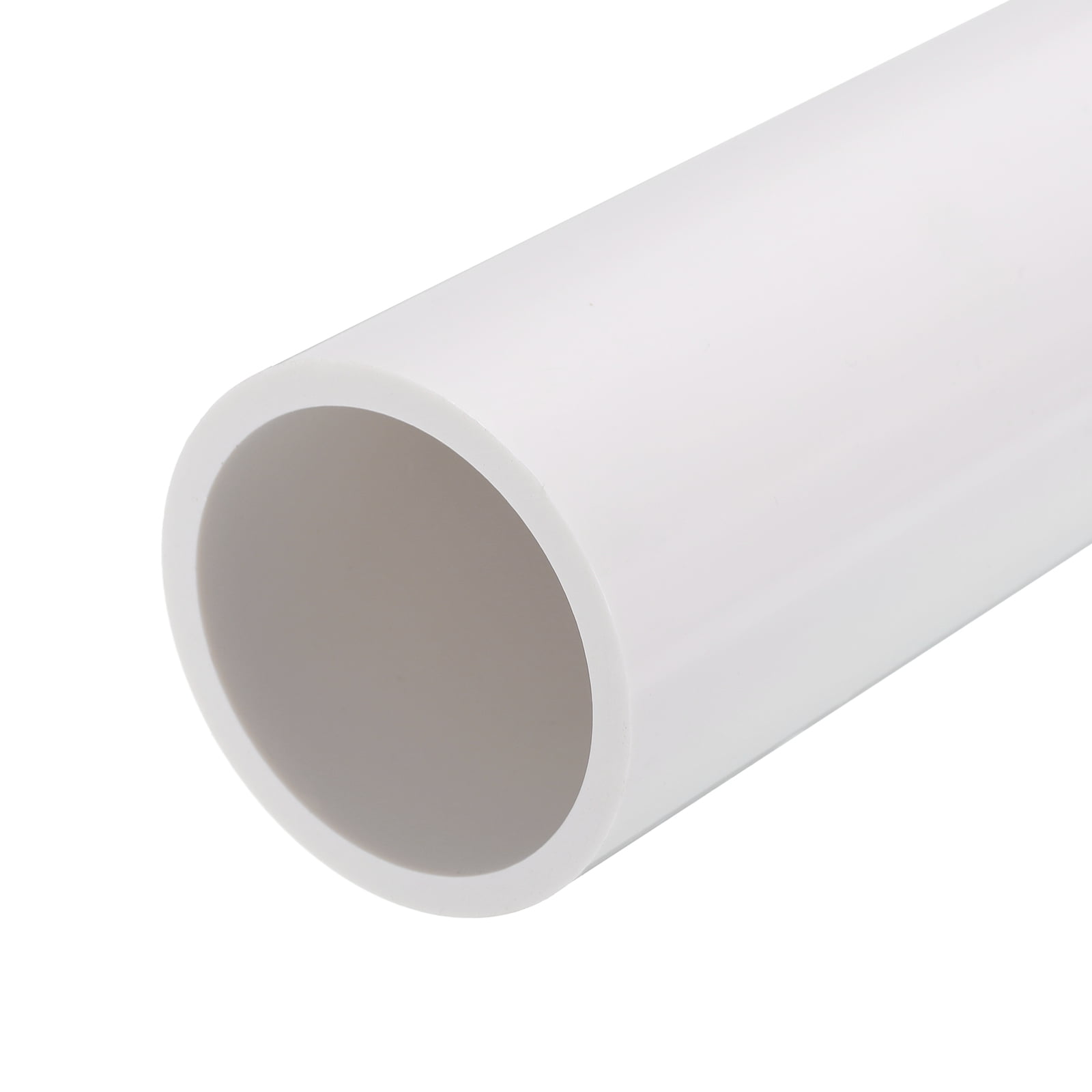 Uxcell PVC Rigid Round Pipes High Impact for Water Pipe,Crafts,Cable Sleeve White 53.6mm x 63mm ...