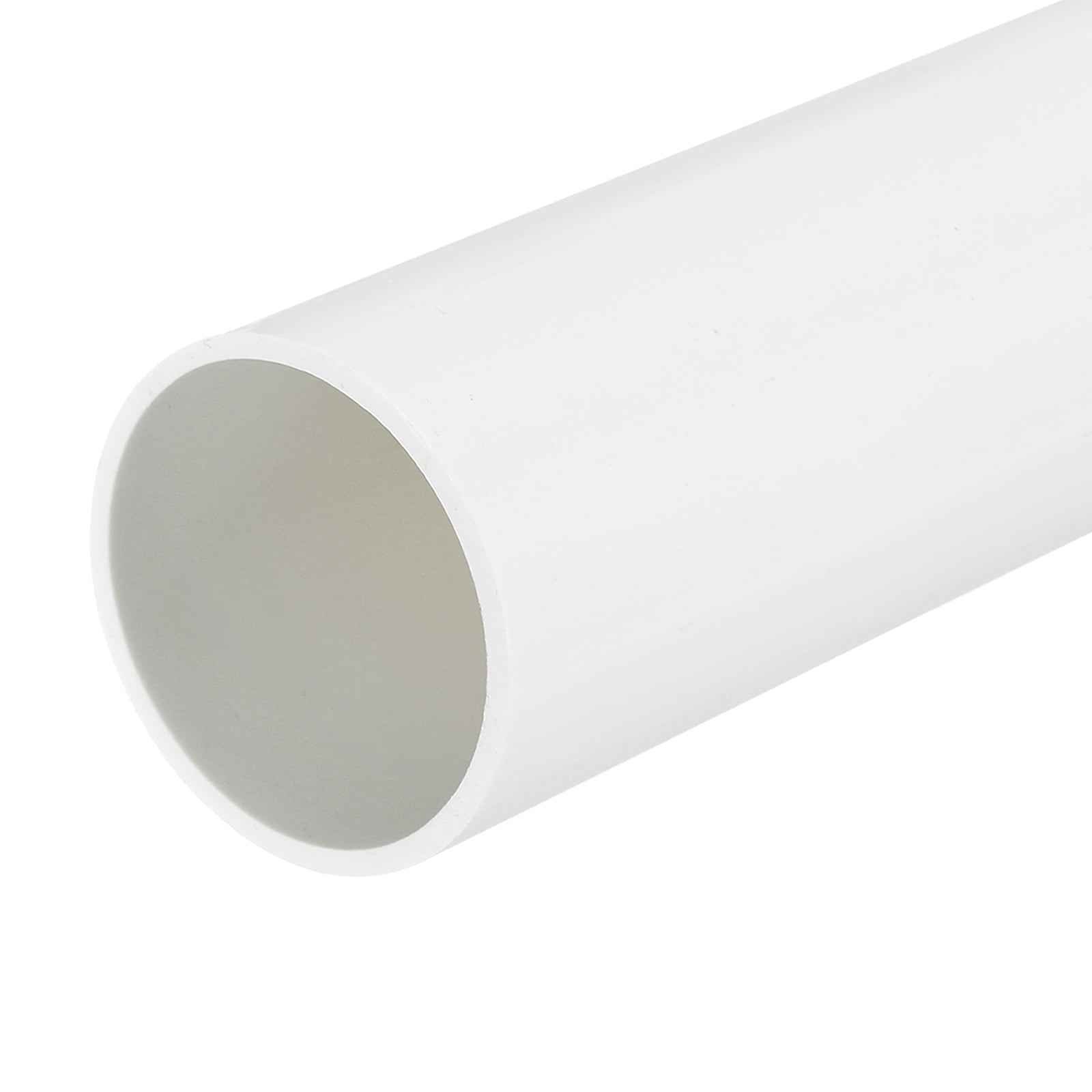 PVC Rigid Round Pipe 57mm ID 63mm OD 330mm/13" White High Impact for ...
