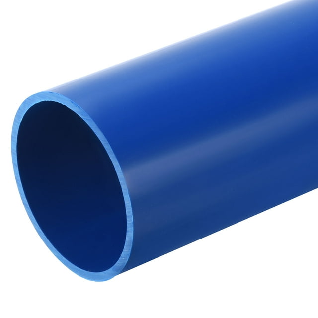 Uxcell PVC Rigid Round Pipe 67.8mm ID 75mm(3 inch) OD 350mm Blue High ...