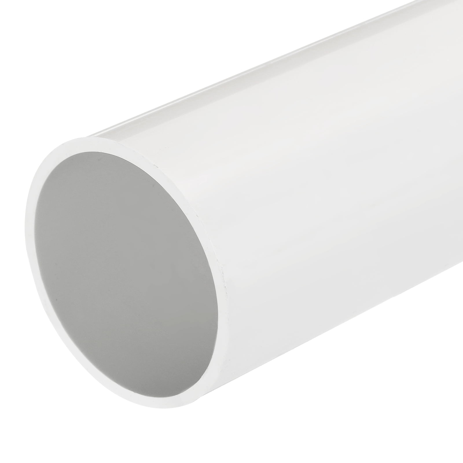 PVC Rigid Round Pipe 67.8mm ID 75mm OD 330mm/13" White High Impact for ...