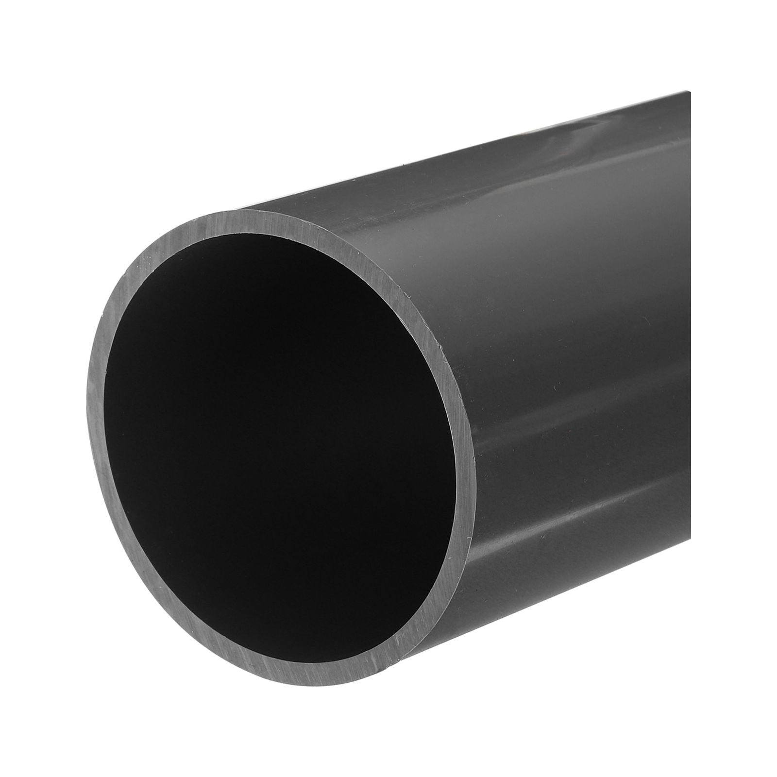 PVC Rigid Round Pipe 81.4mm ID 90mm OD 20cm/8" Length Light Grey High ...