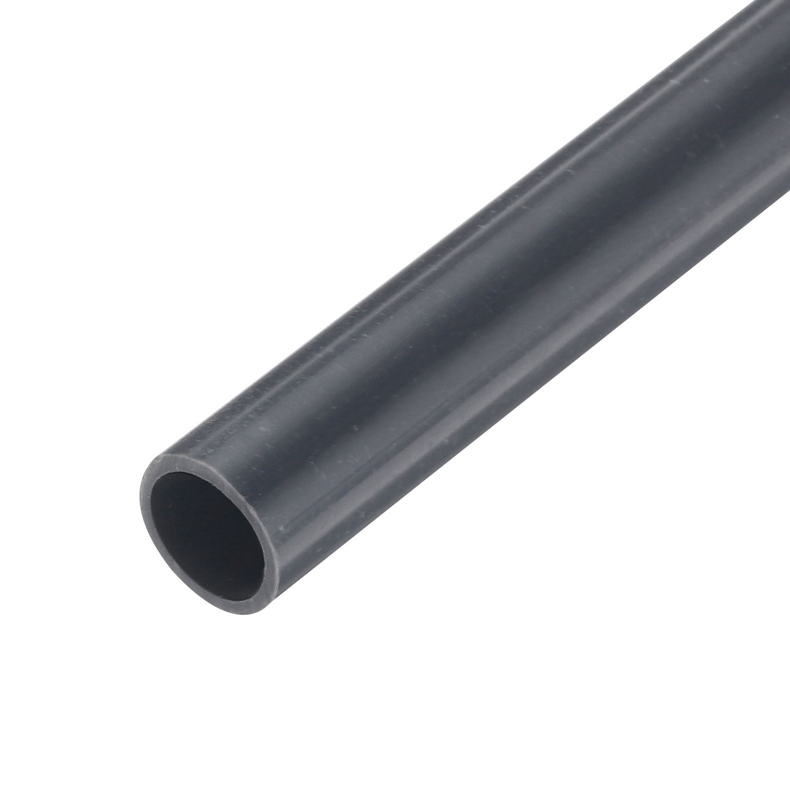 PVC Rigid Round Pipe 9mm ID 11mm OD 9" Length Dark Grey High Impact for ...