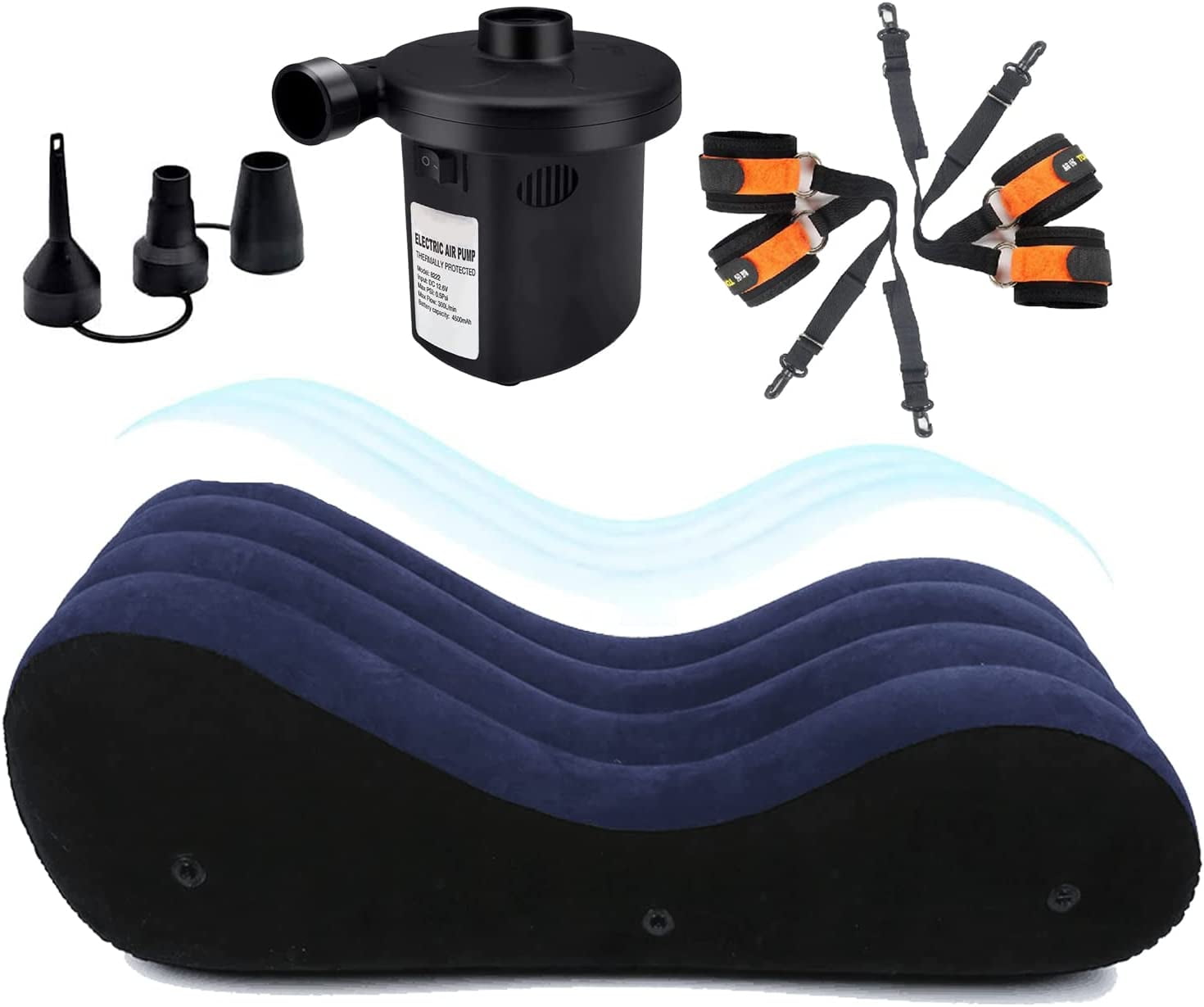 PVC + Rubber + Nylon Portable Inflatable Sofa Magic Aid Position for ...