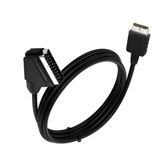 PVC SCART RGBs AV Cable For Gaming Systems PS1 2 3 1.8Meters - Walmart.com